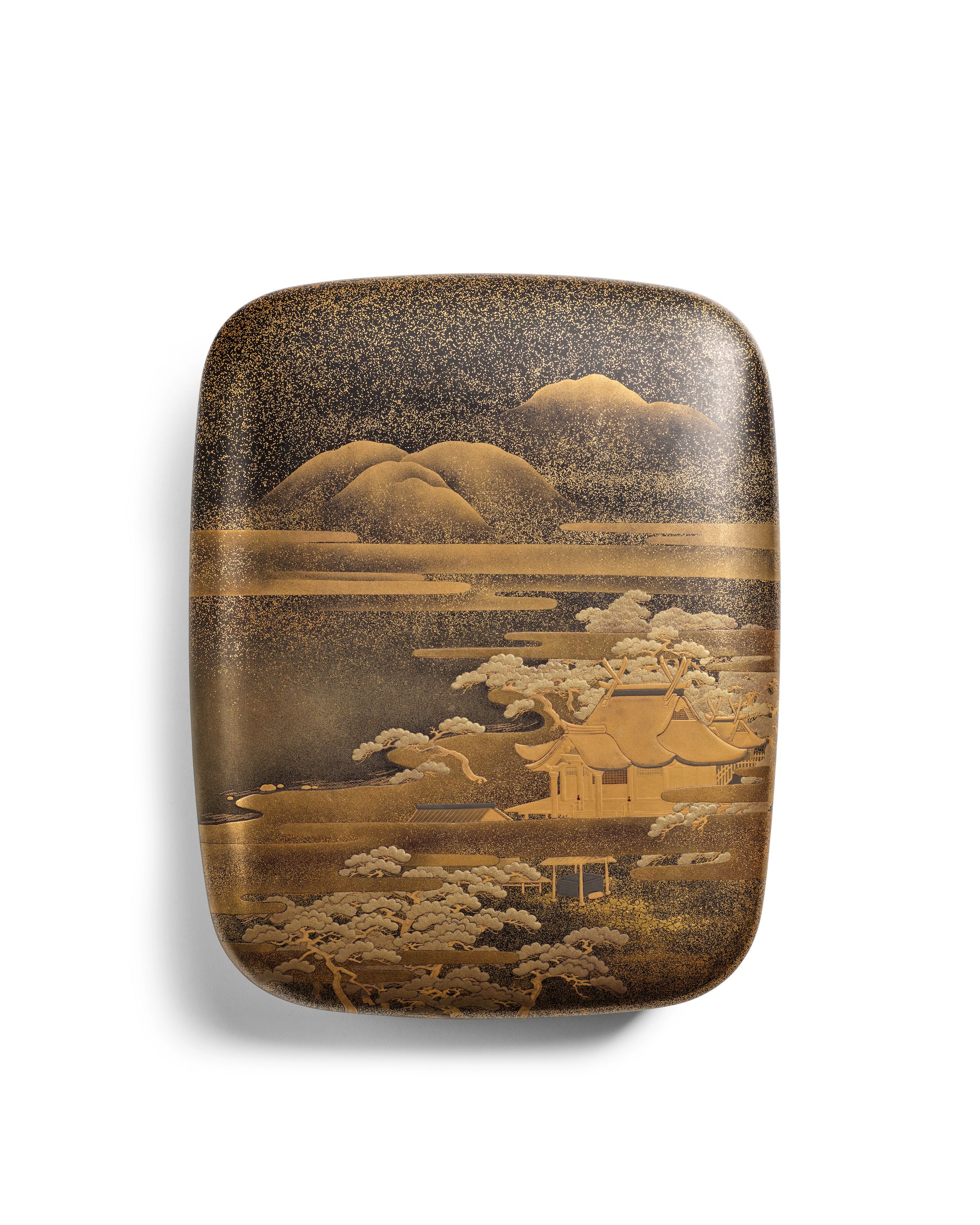 Bonhams : TWO SMALL BLACK AND GOLD LACQUER BOXES Edo period (1615-1868 ...