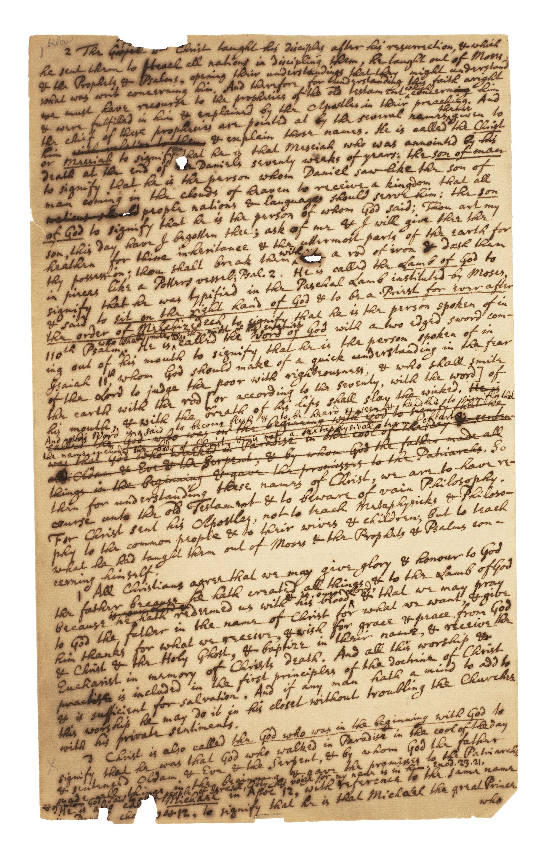 Bonhams : NEWTON'S PRINCIPIA FOR THEOLOGY. NEWTON, ISAAC. 1642-1727 ...
