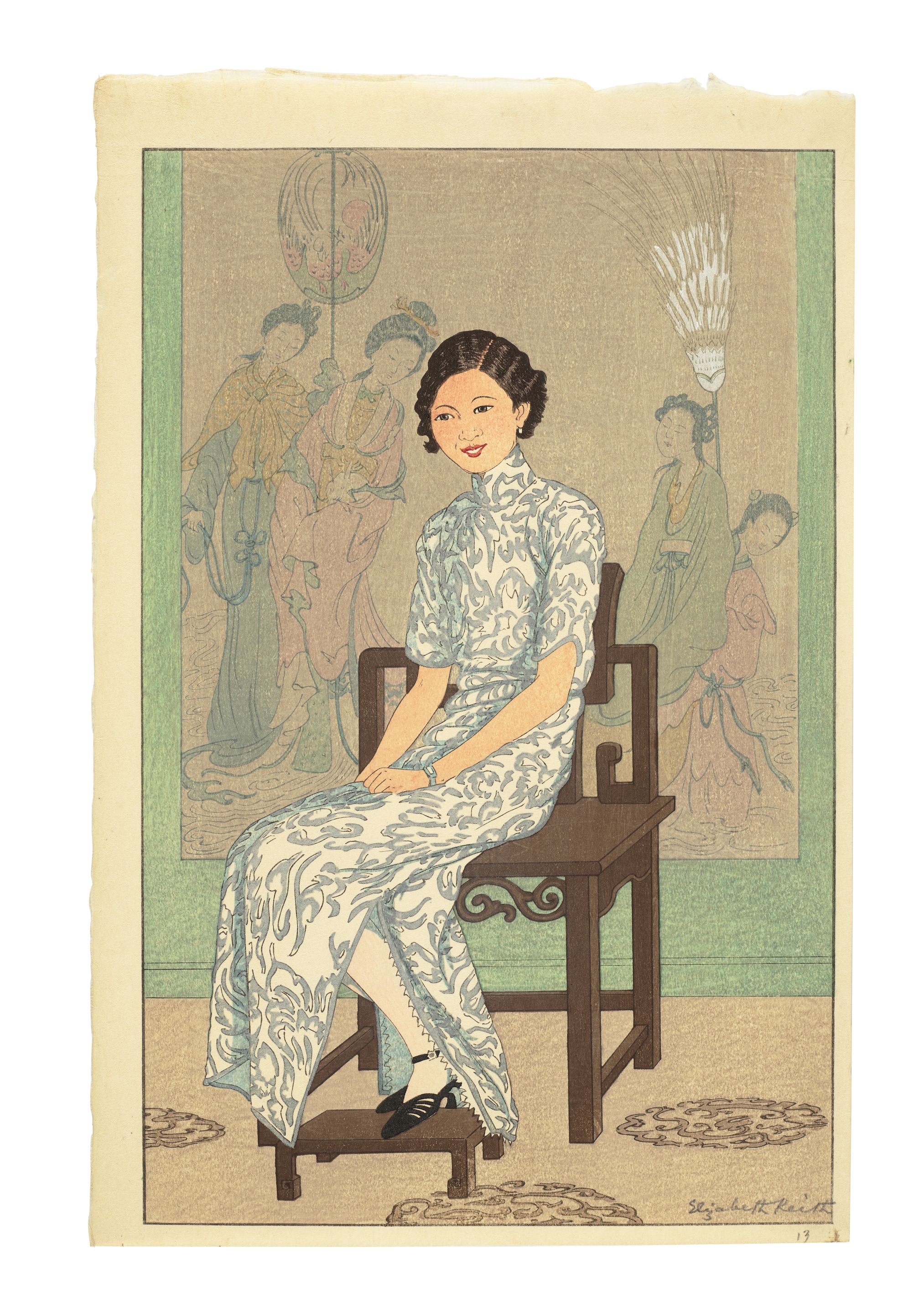 Bonhams : ELIZABETH KEITH (1887-1956) Showa era (1926-1989), dated 1934