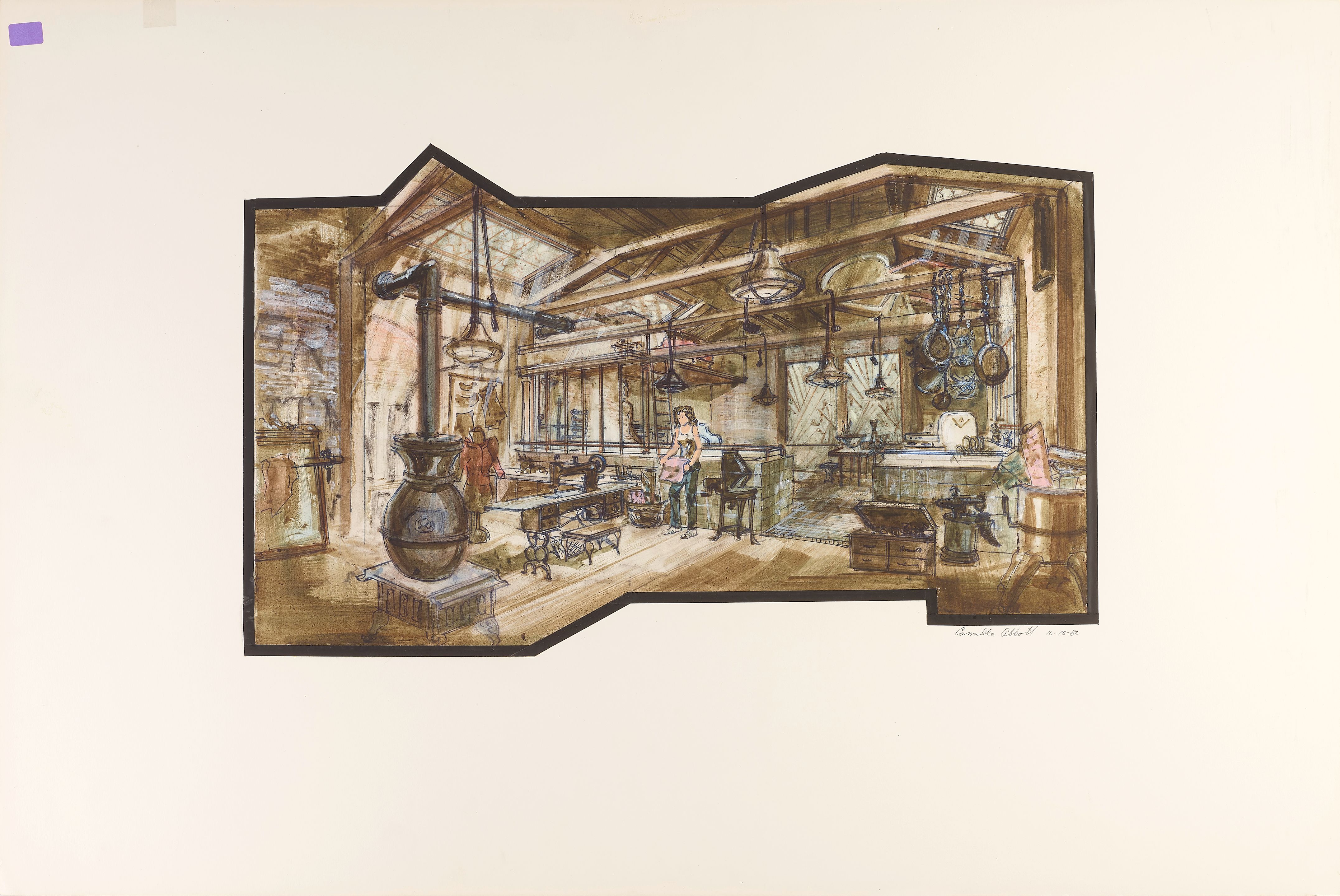 Bonhams : Flashdance Set of Three Production Design Color Sketches by ...