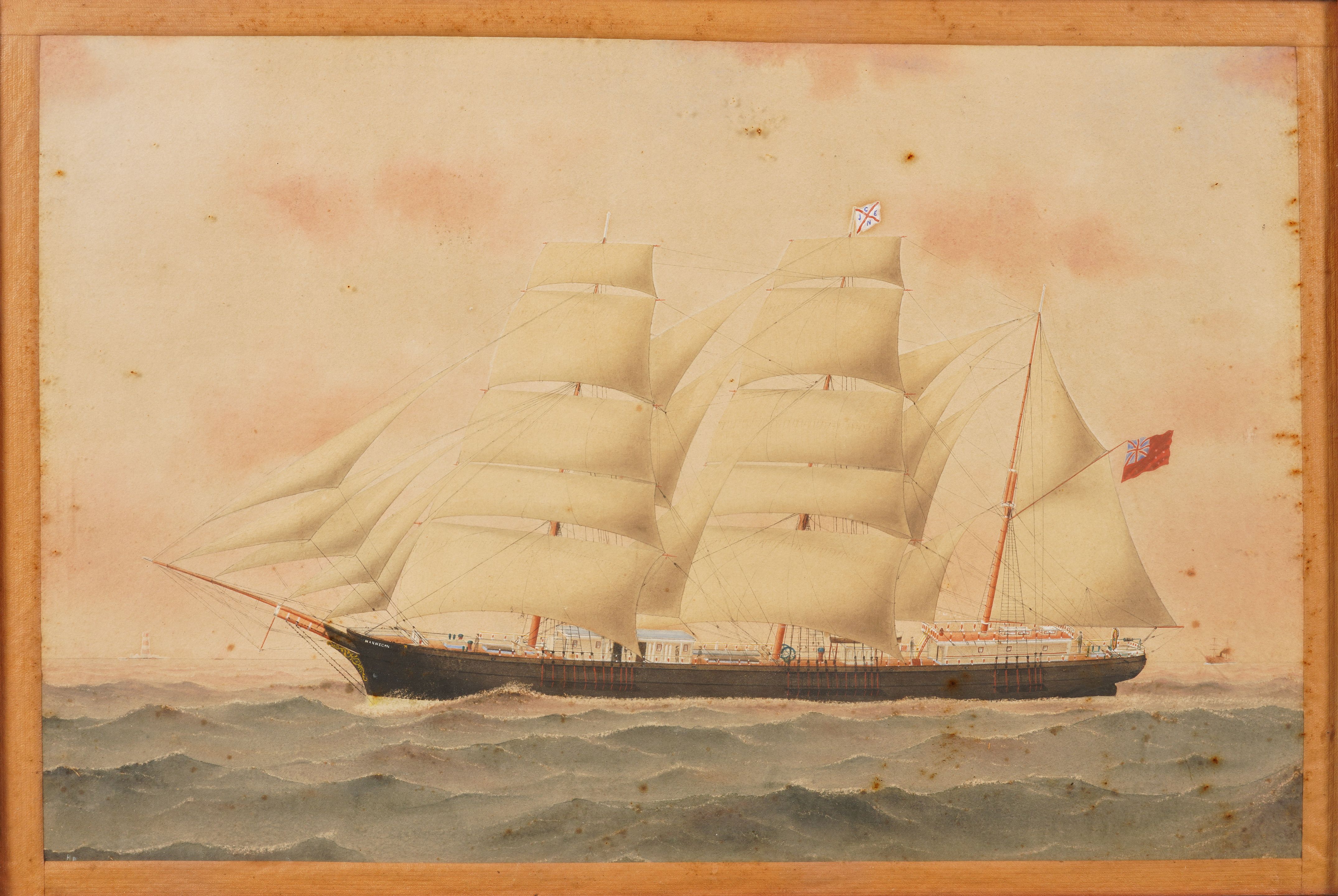 Bonhams Skinner : Anglo/American School, Painting of a British Ship