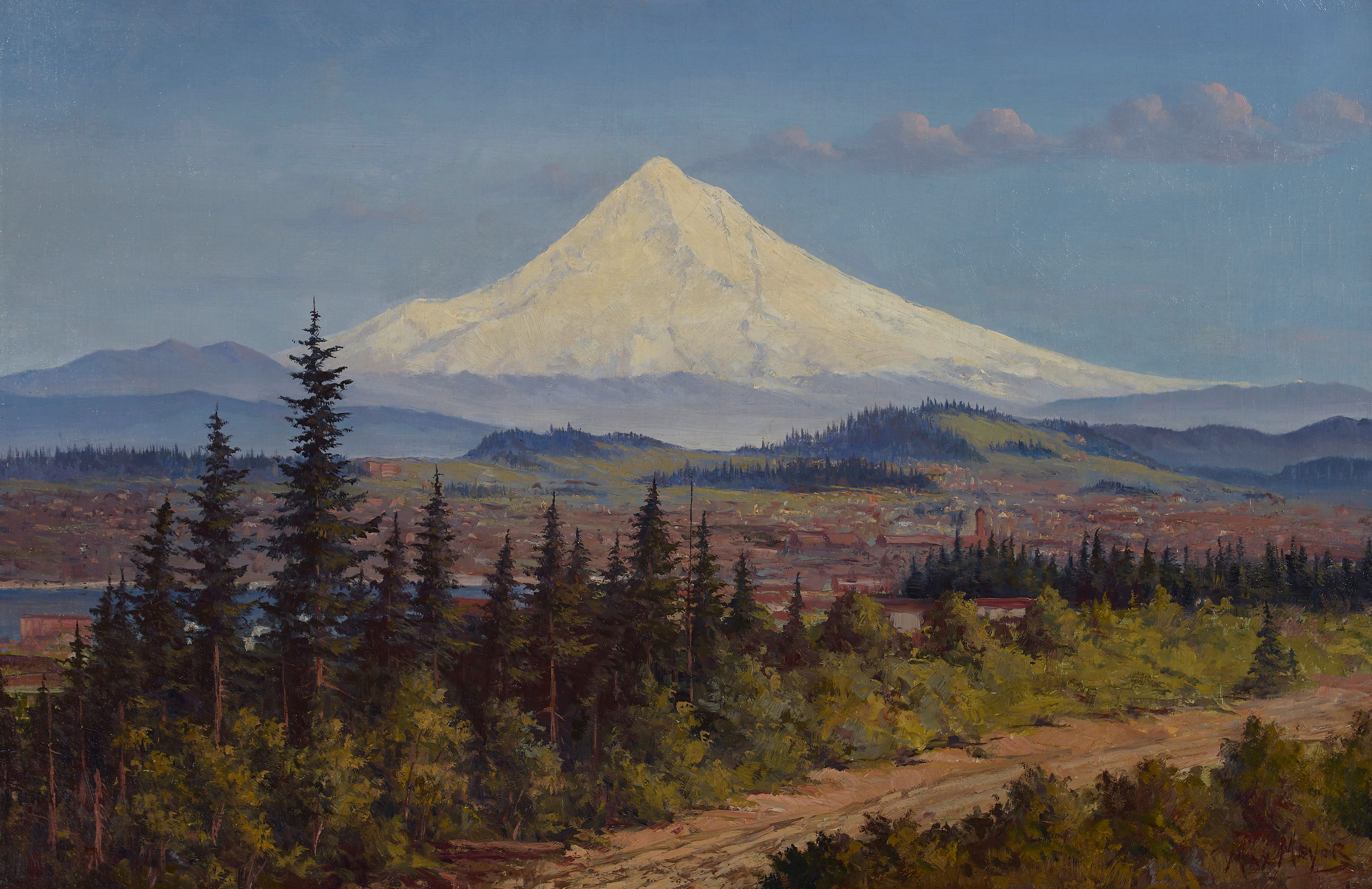 Bonhams : Louis Richard Max Meyer (1856-1912) Tacoma, Washington and Mt ...