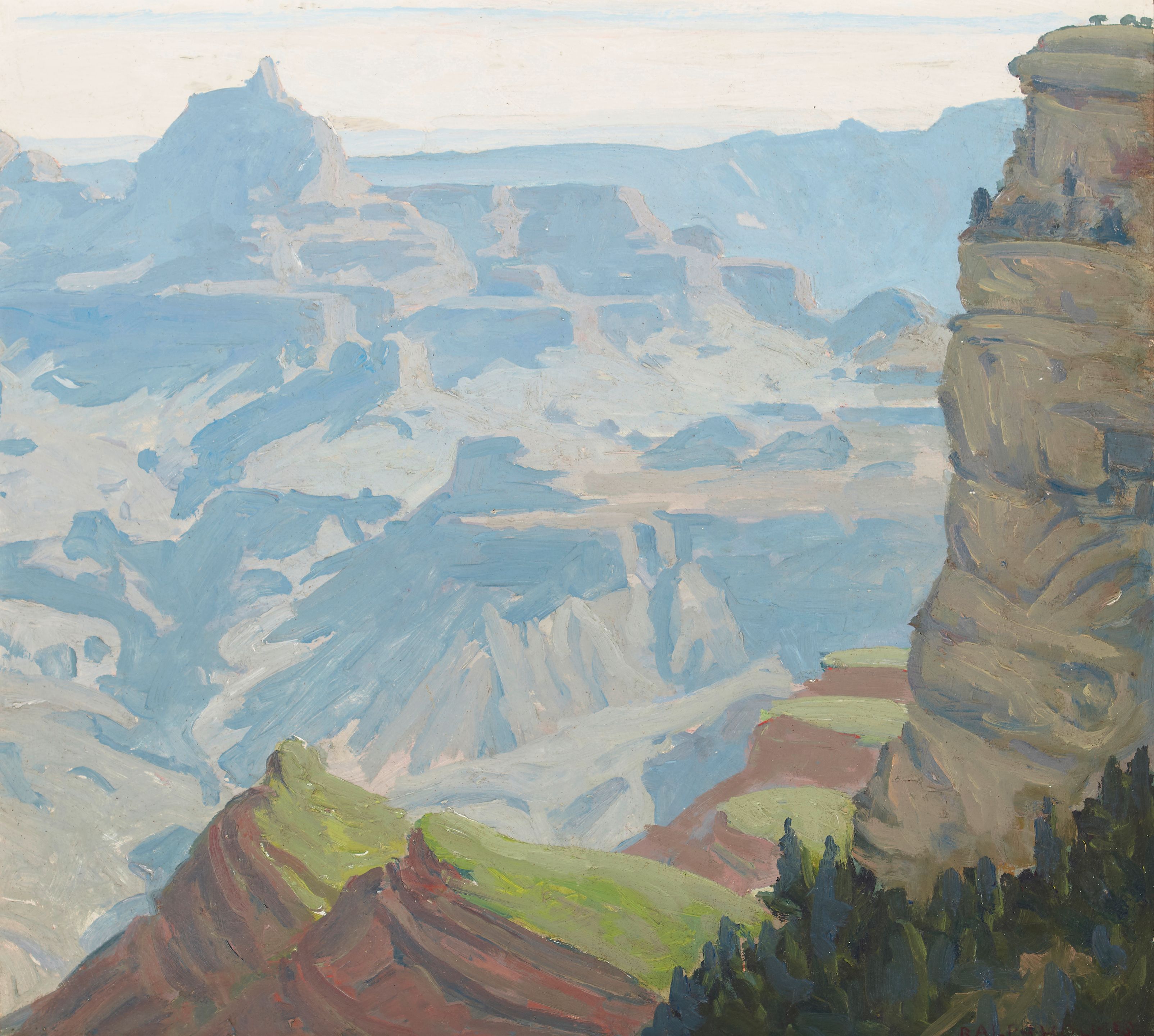 Bonhams : Ralph William Holmes (1876-1963) Grand Canyon 18 x 20 in ...
