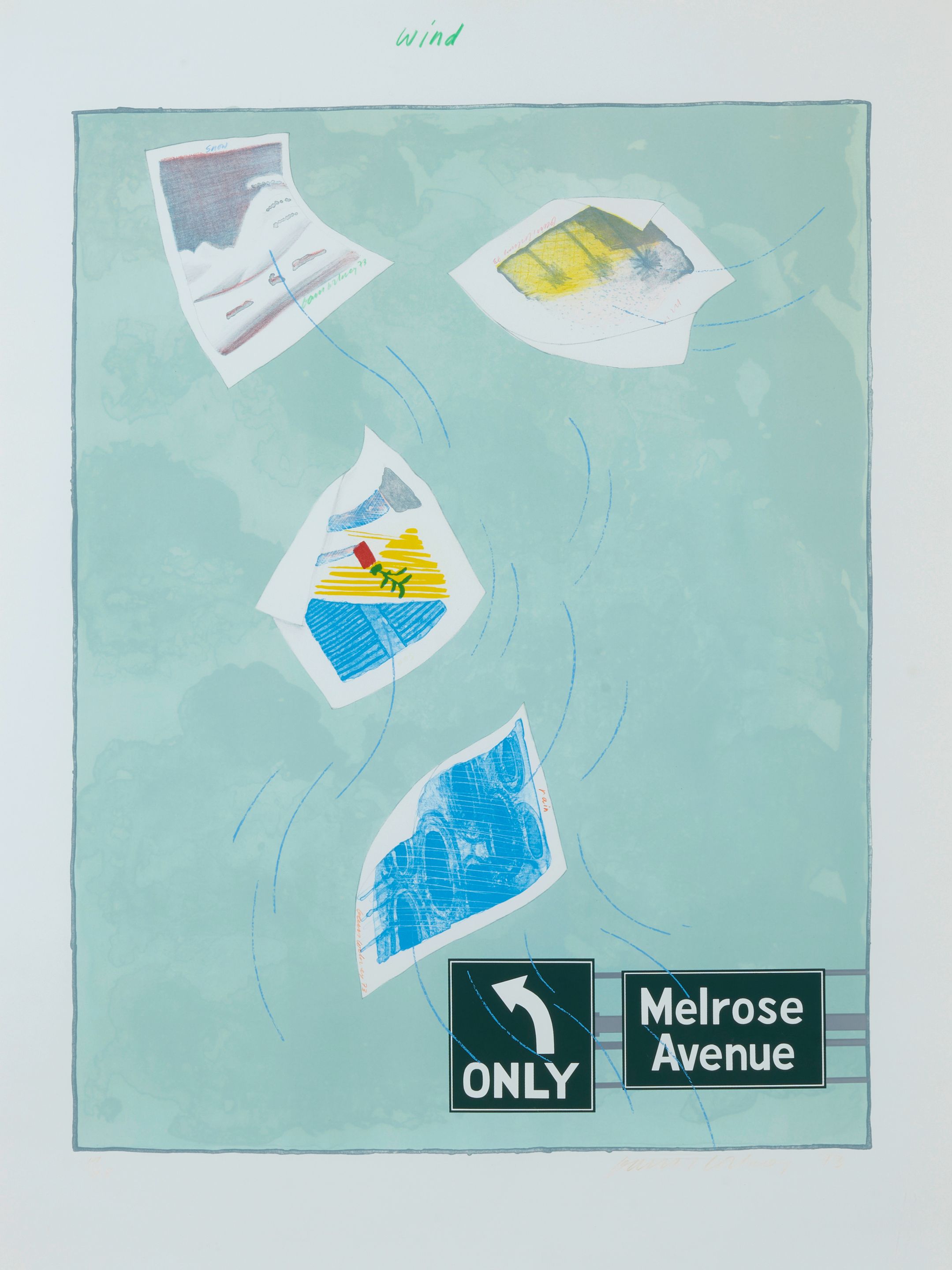 Bonhams : David Hockney (born 1937); Wind, from Weather Series;