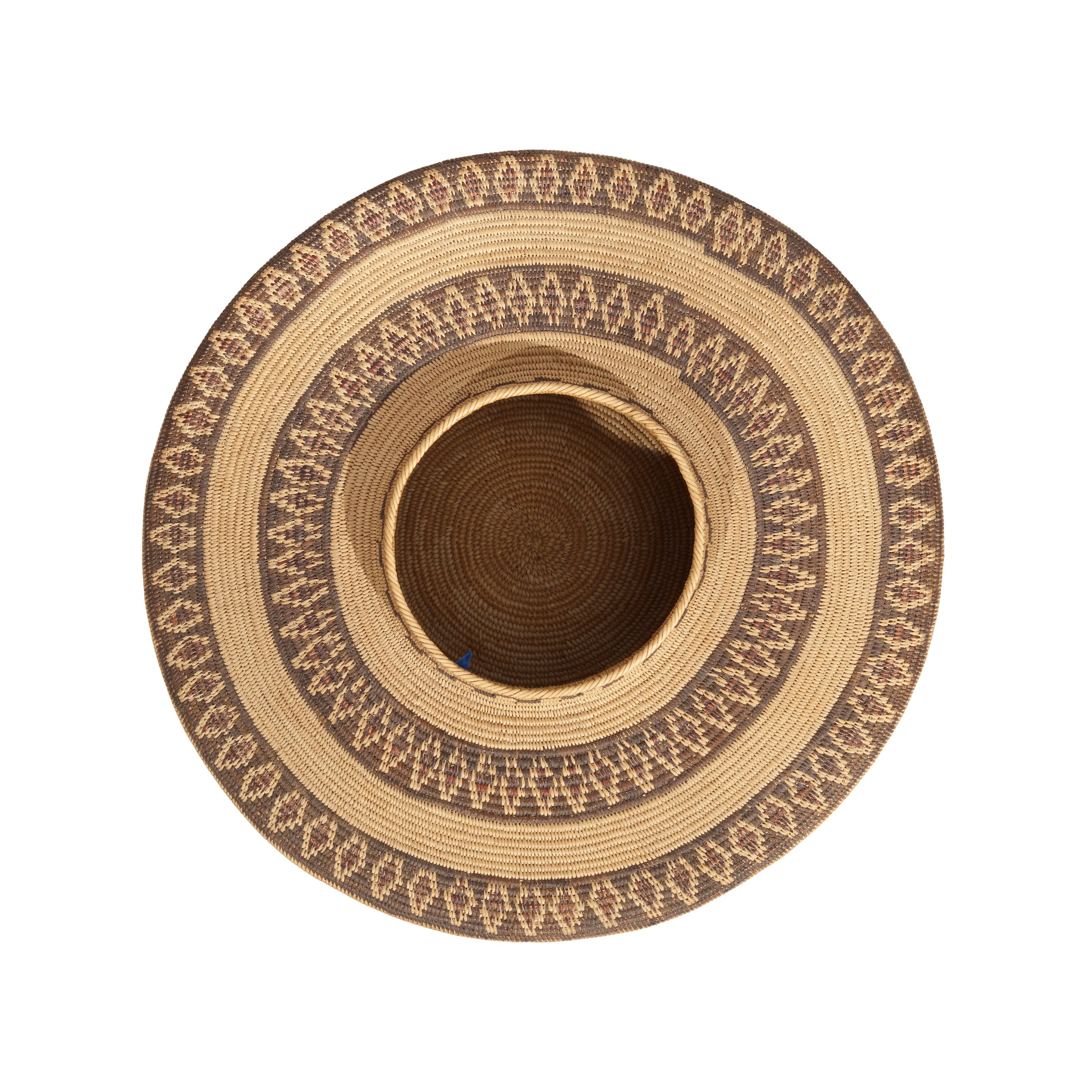 Bonhams : A Yokuts polychrome bottleneck basket