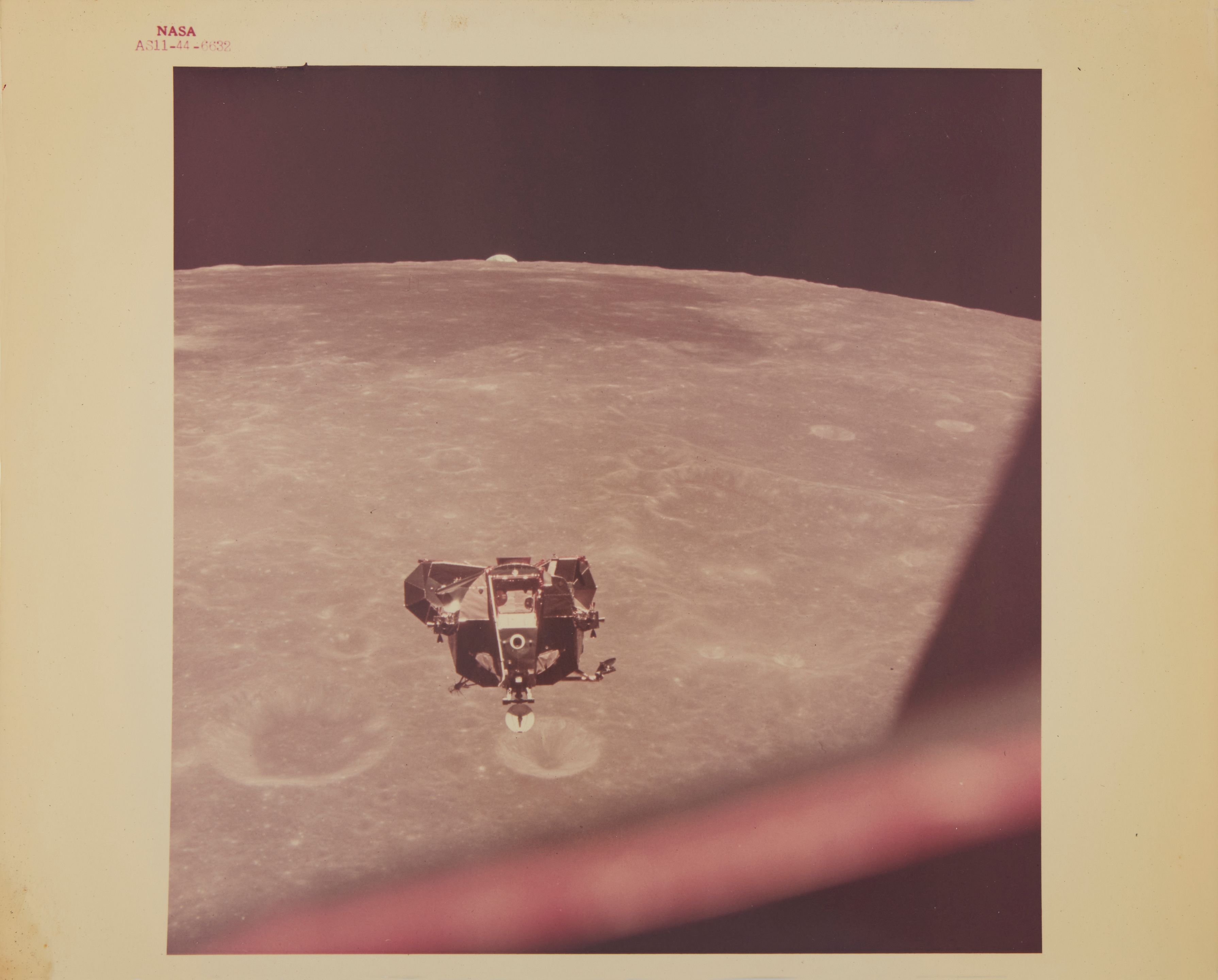 Bonhams : APOLLO 11 LUNAR MODULE OVER THE MOON & COMMAND MODULE ...