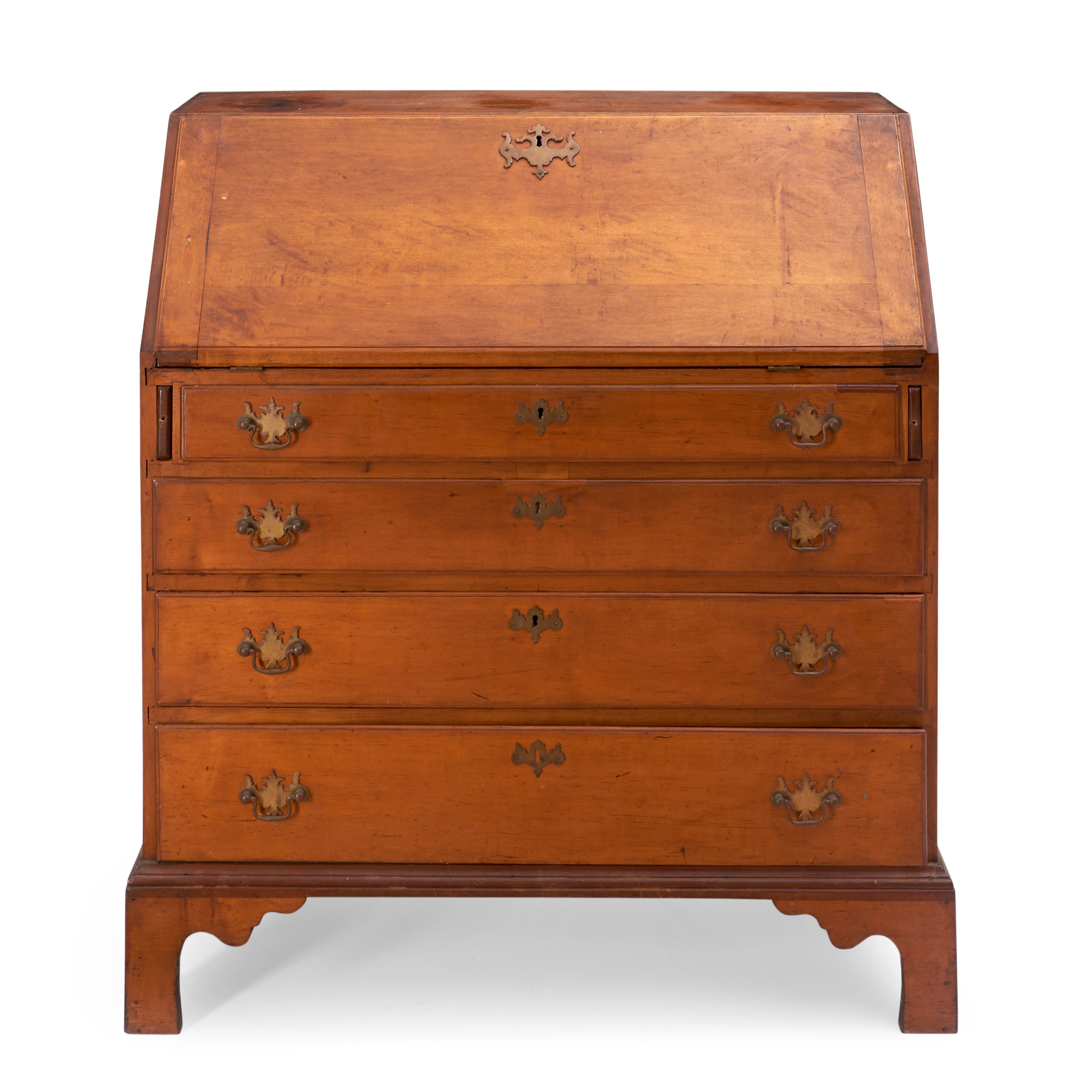 Bonhams Skinner : Chippendale Maple Slant-lid Desk