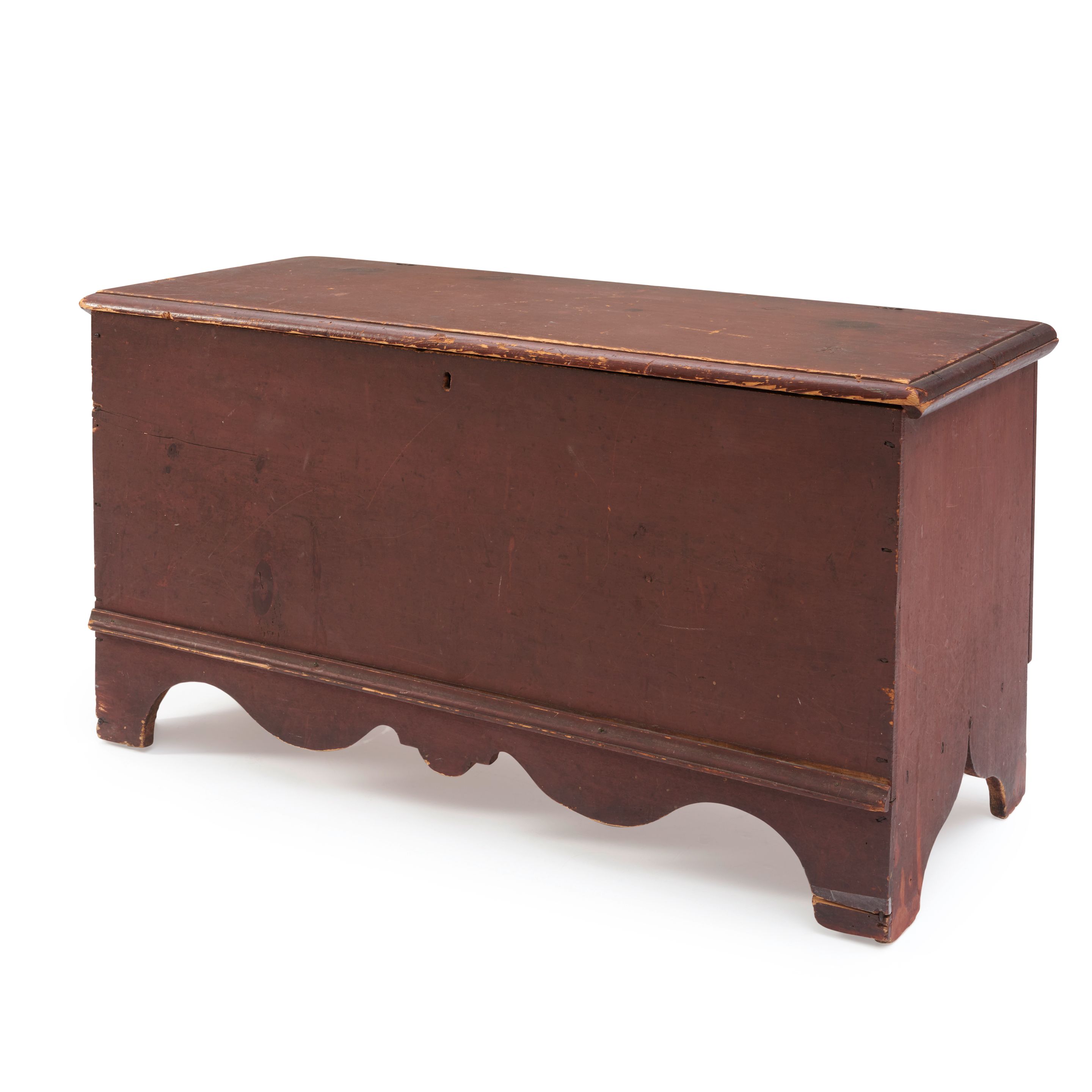 Bonhams Skinner : Red-painted Pine Six-board Chest, New England, 18th ...