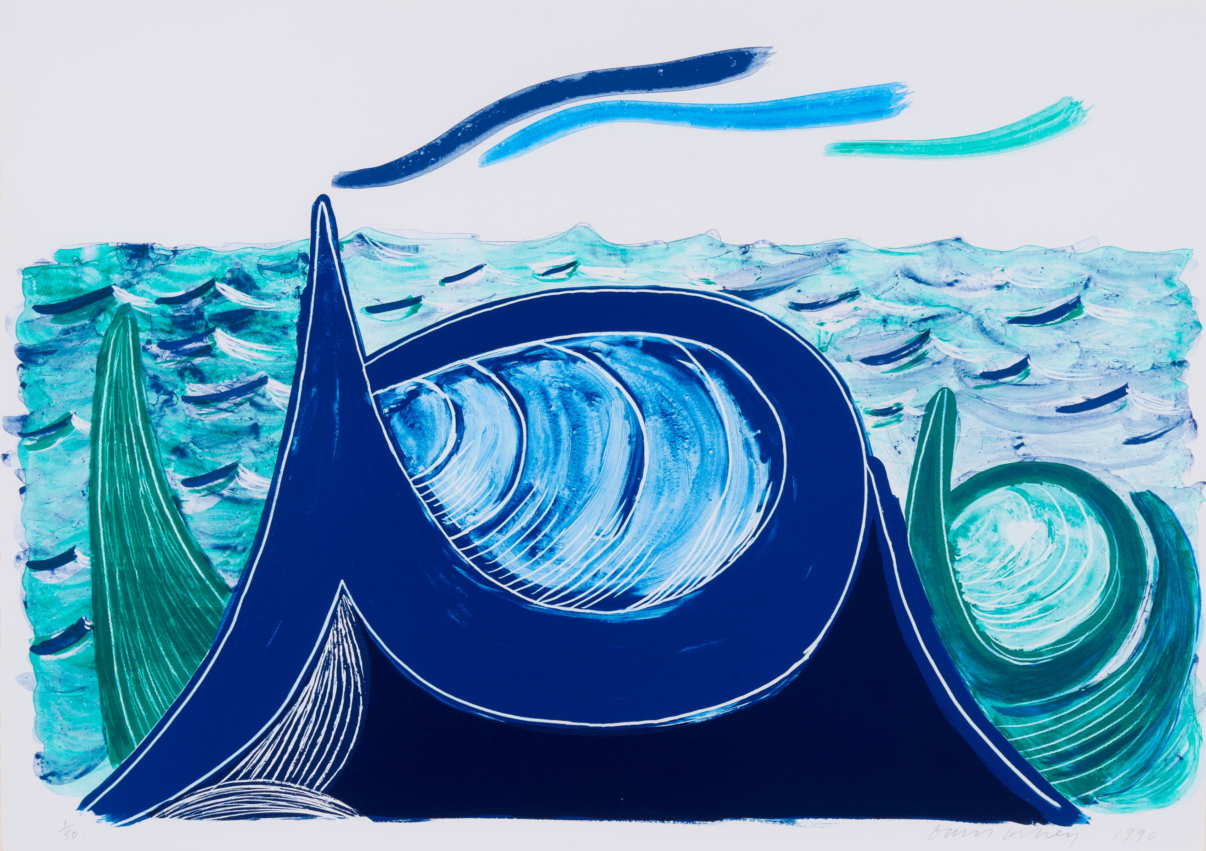 Bonhams : David Hockney (born 1937); The Wave;