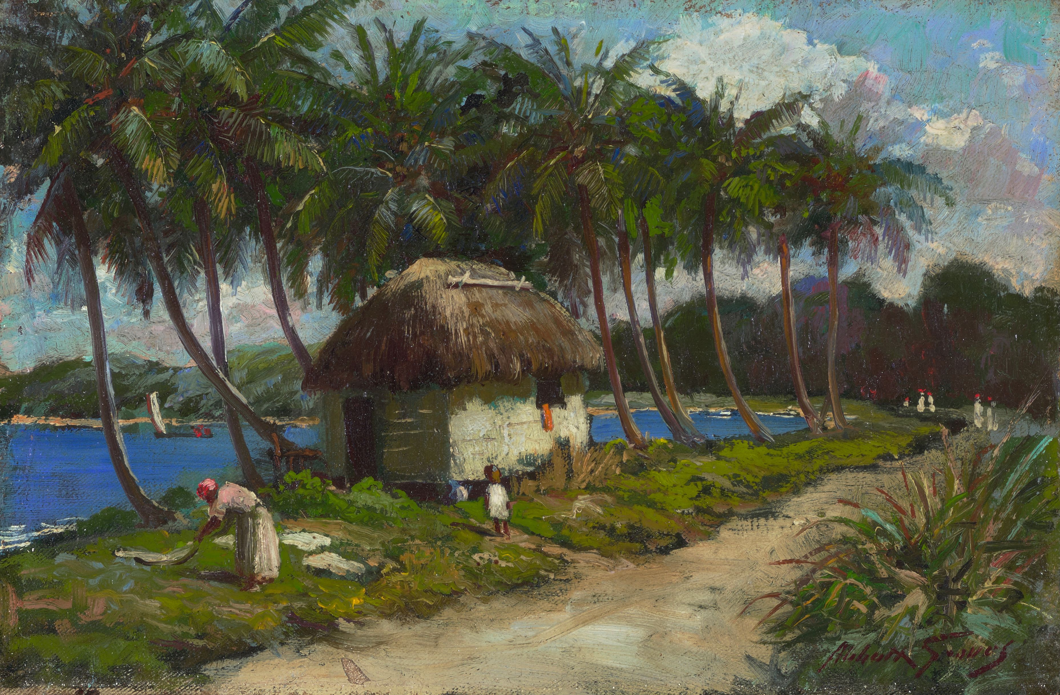 Bonhams : Abbott Fuller Graves (1859-1936) By the Coastline, Jamaica 8 ...