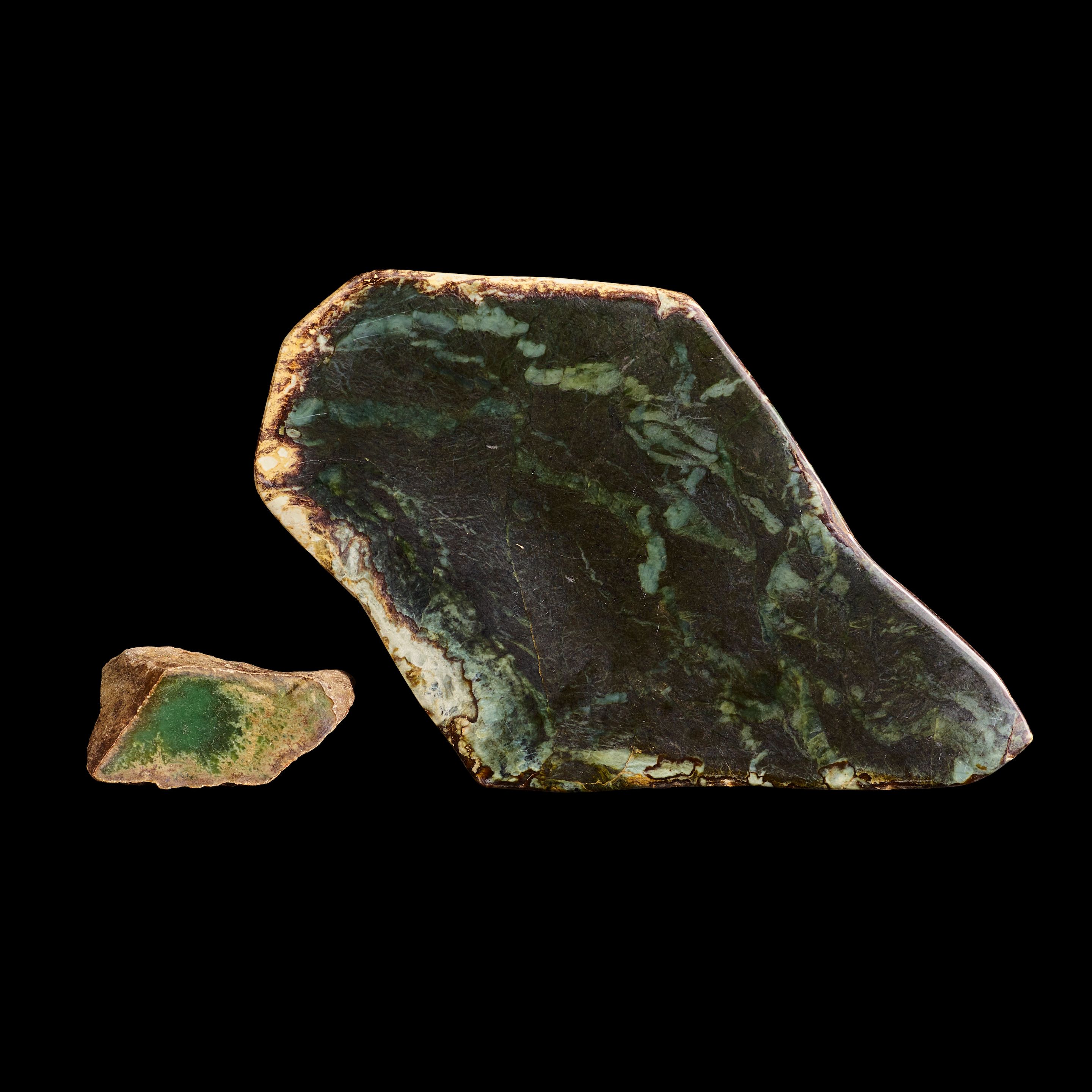 Bonhams : Nephrite Jade Slab and a Specimen