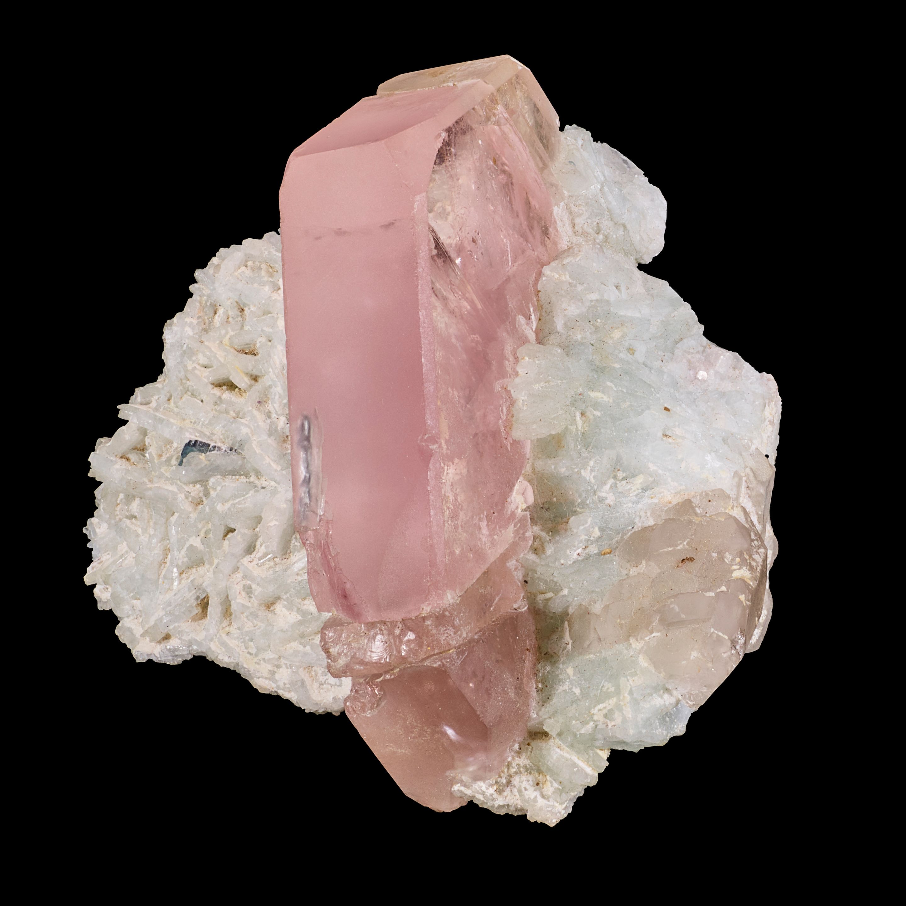 Bonhams : Morganite on Matrix
