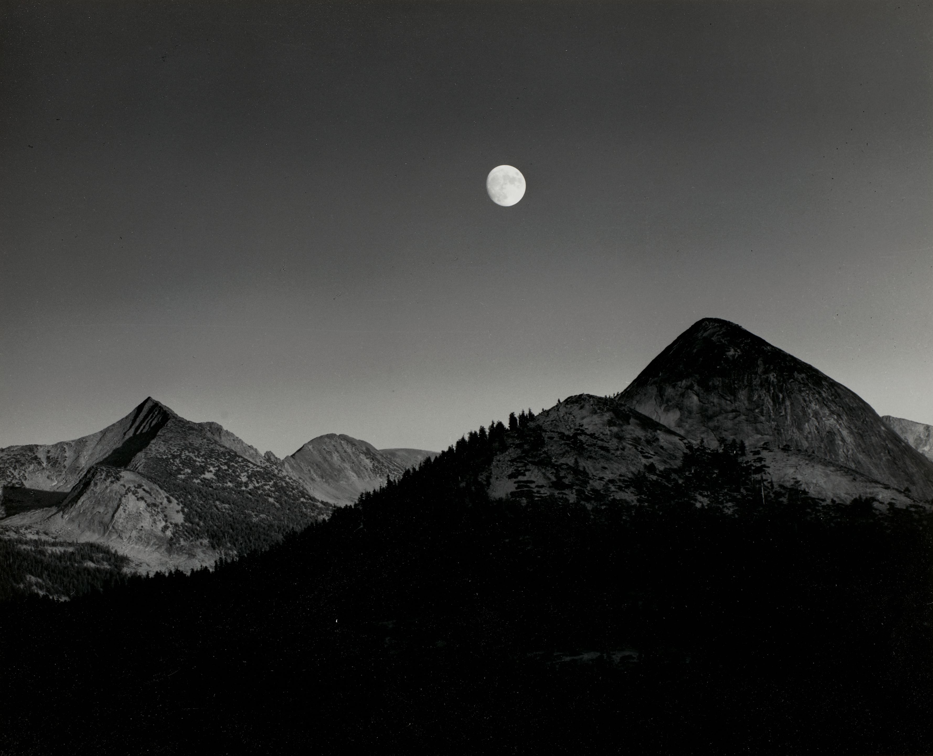 Bonhams : Ansel Adams (1902-1984); Moonrise from Glacier Point ...