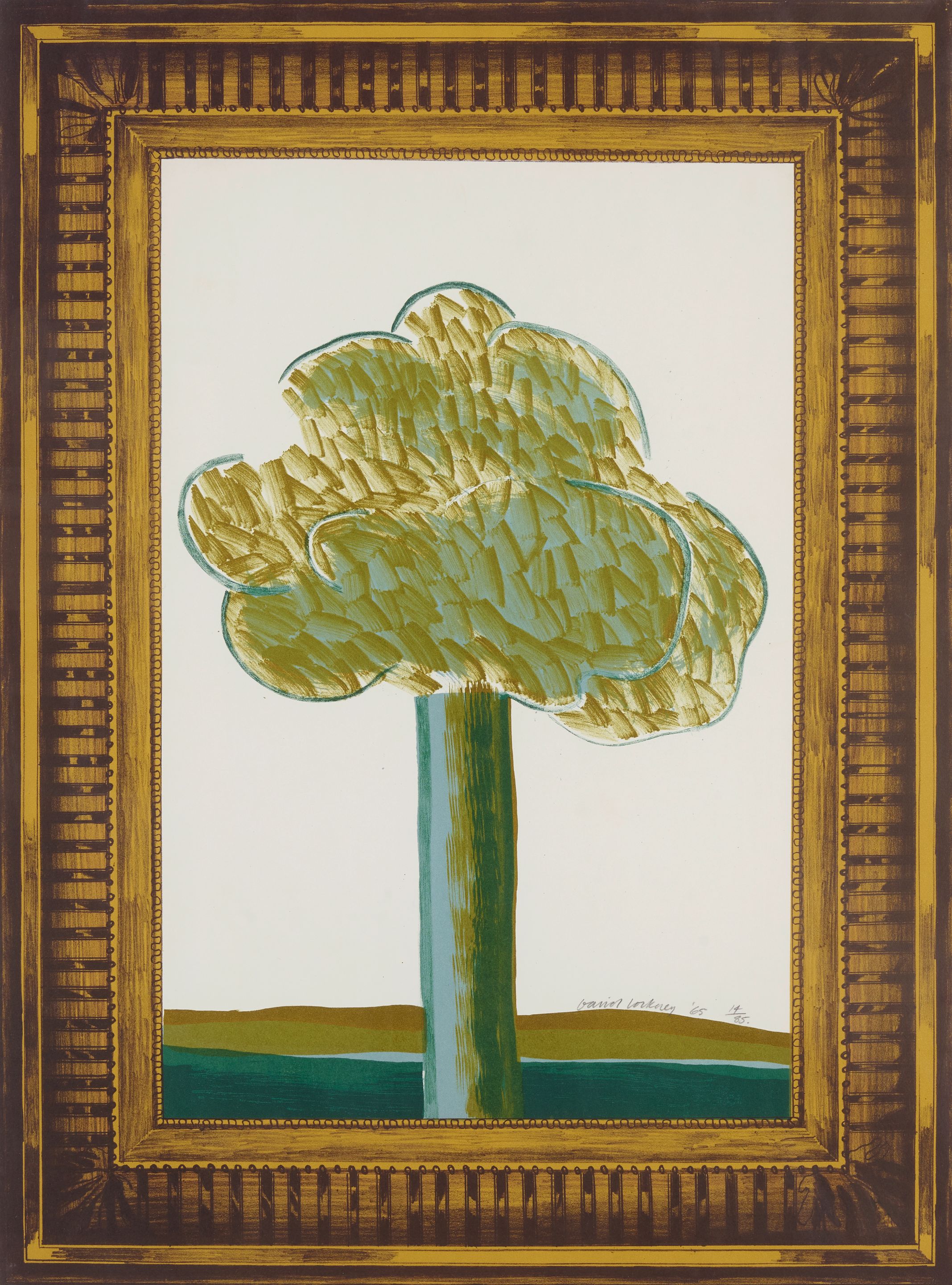 Bonhams : David Hockney (born 1937); Picture of a Landscape in an ...