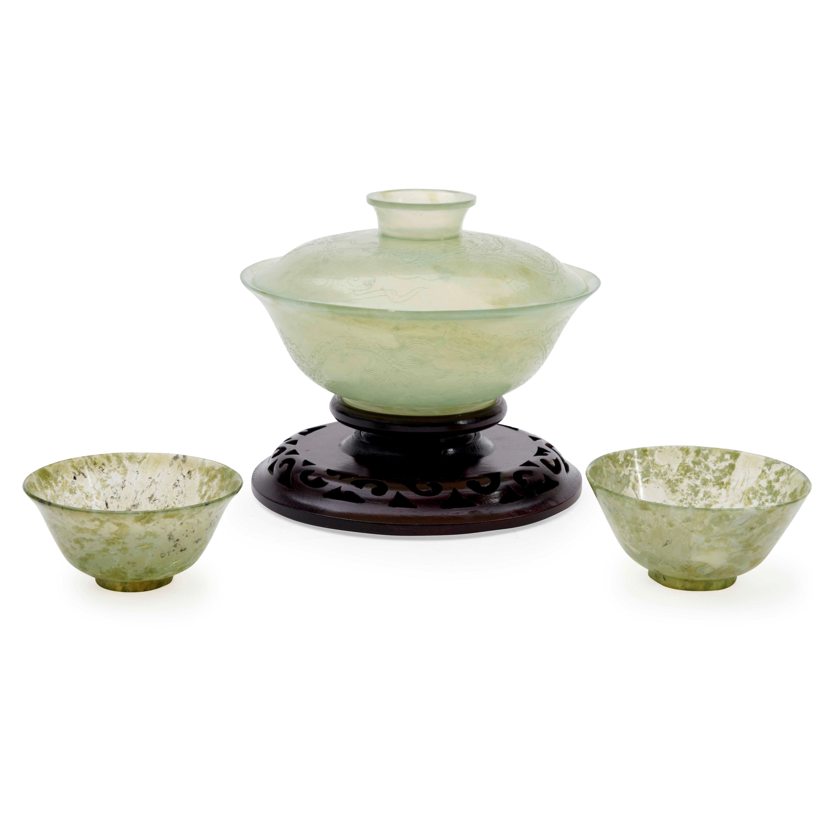 Bonhams Skinner Three Hardstone Bowls
