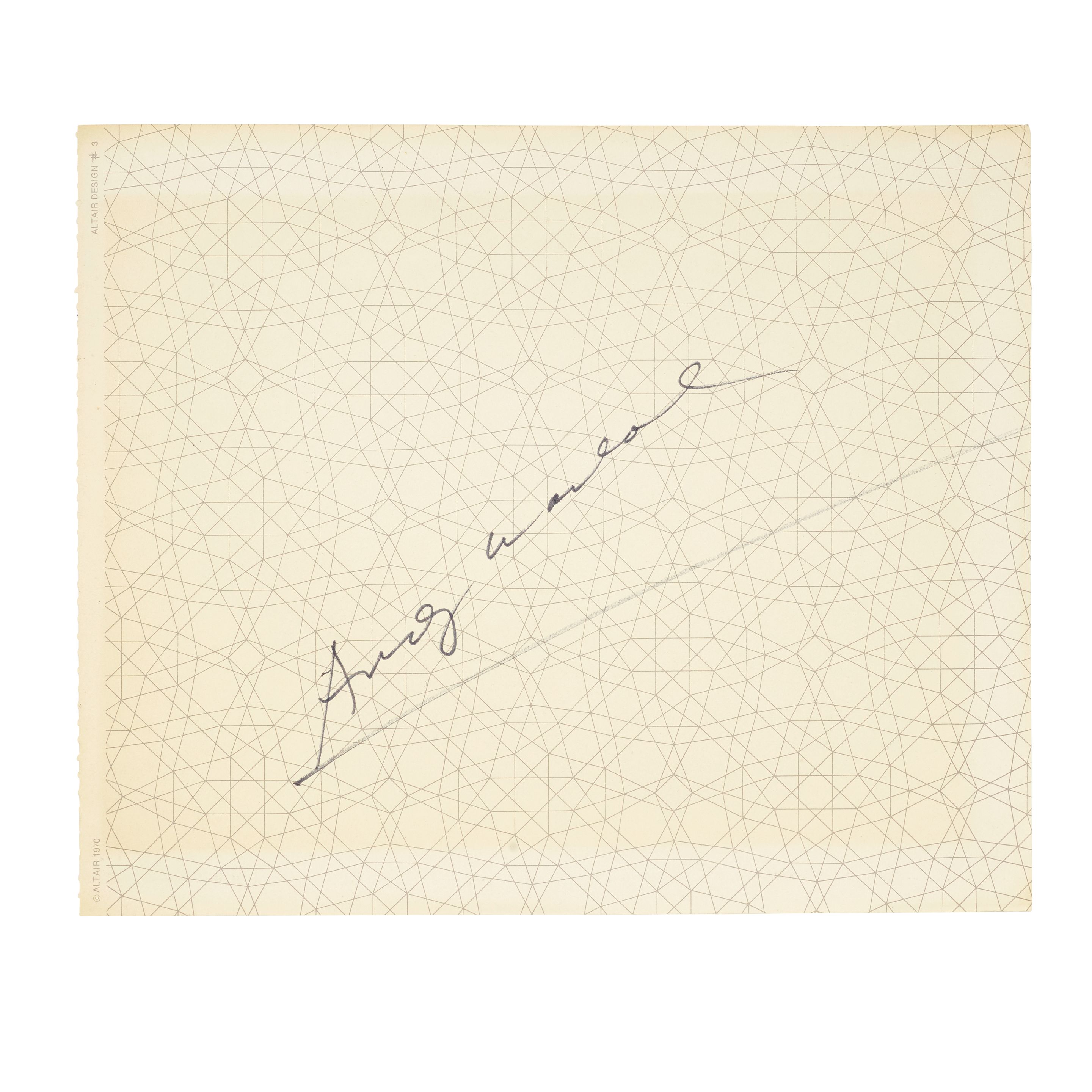 Bonhams : WARHOL, ANDY. 1928-1987. Signature on paper (Andy Warhol), on ...