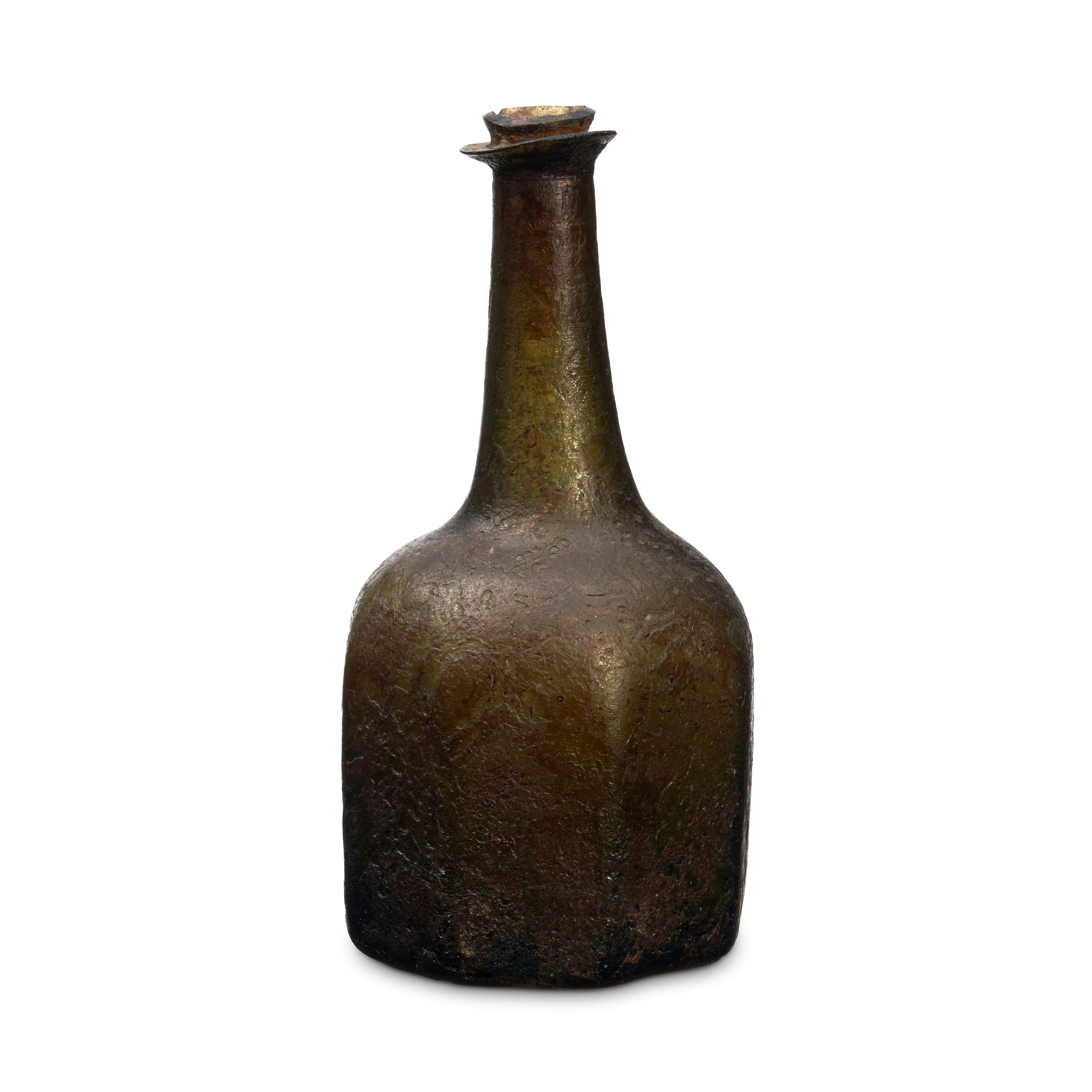 Bonhams Skinner : A Rare Quarter Size 'Octagonal Cylinder' Wine Bottle ...