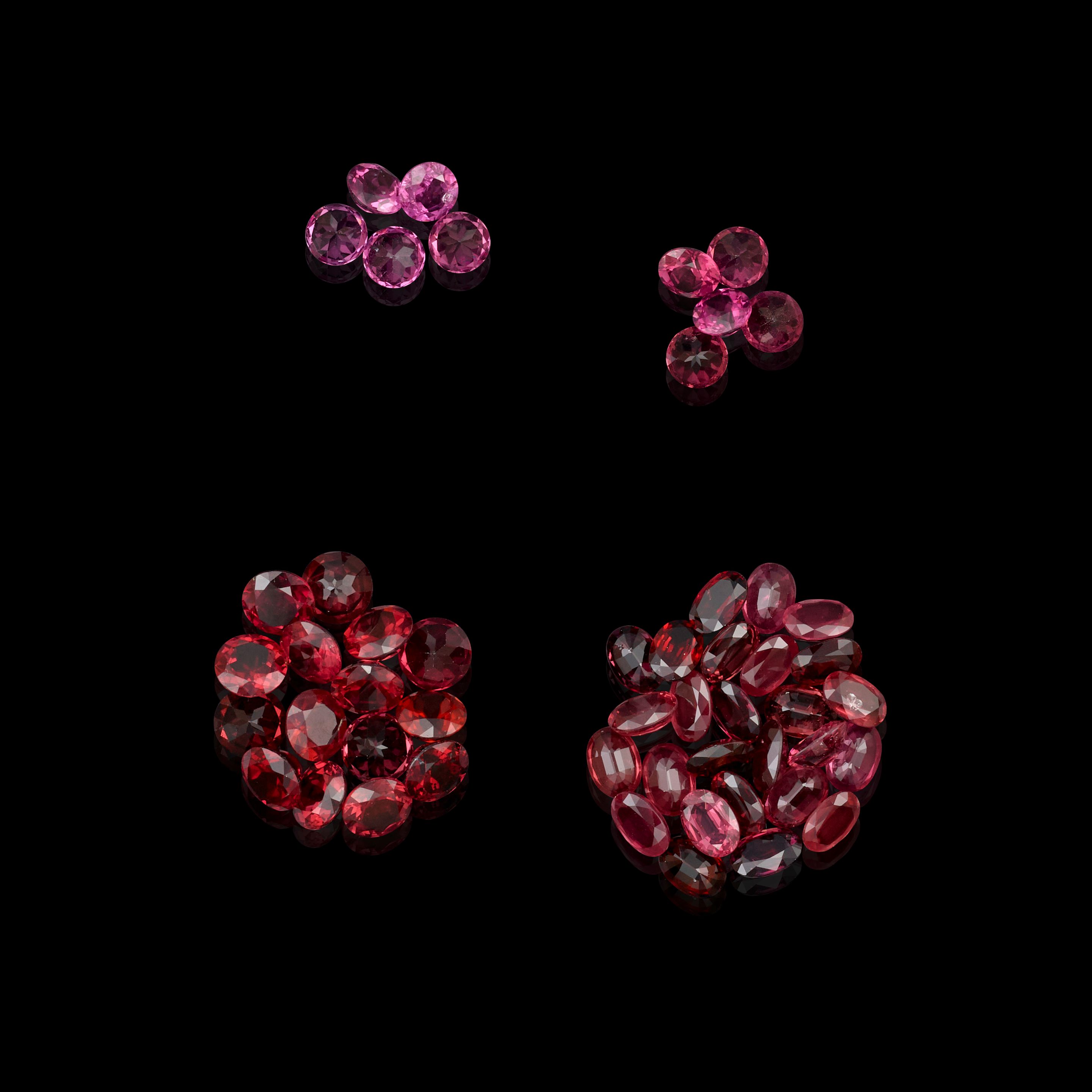 Bonhams : Group of Faceted Garnets