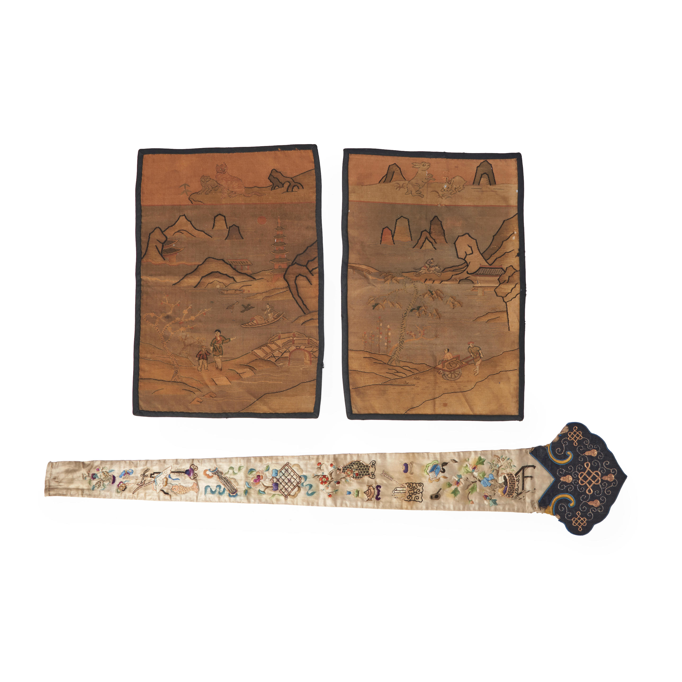 Bonhams Skinner Three Textile Fragments