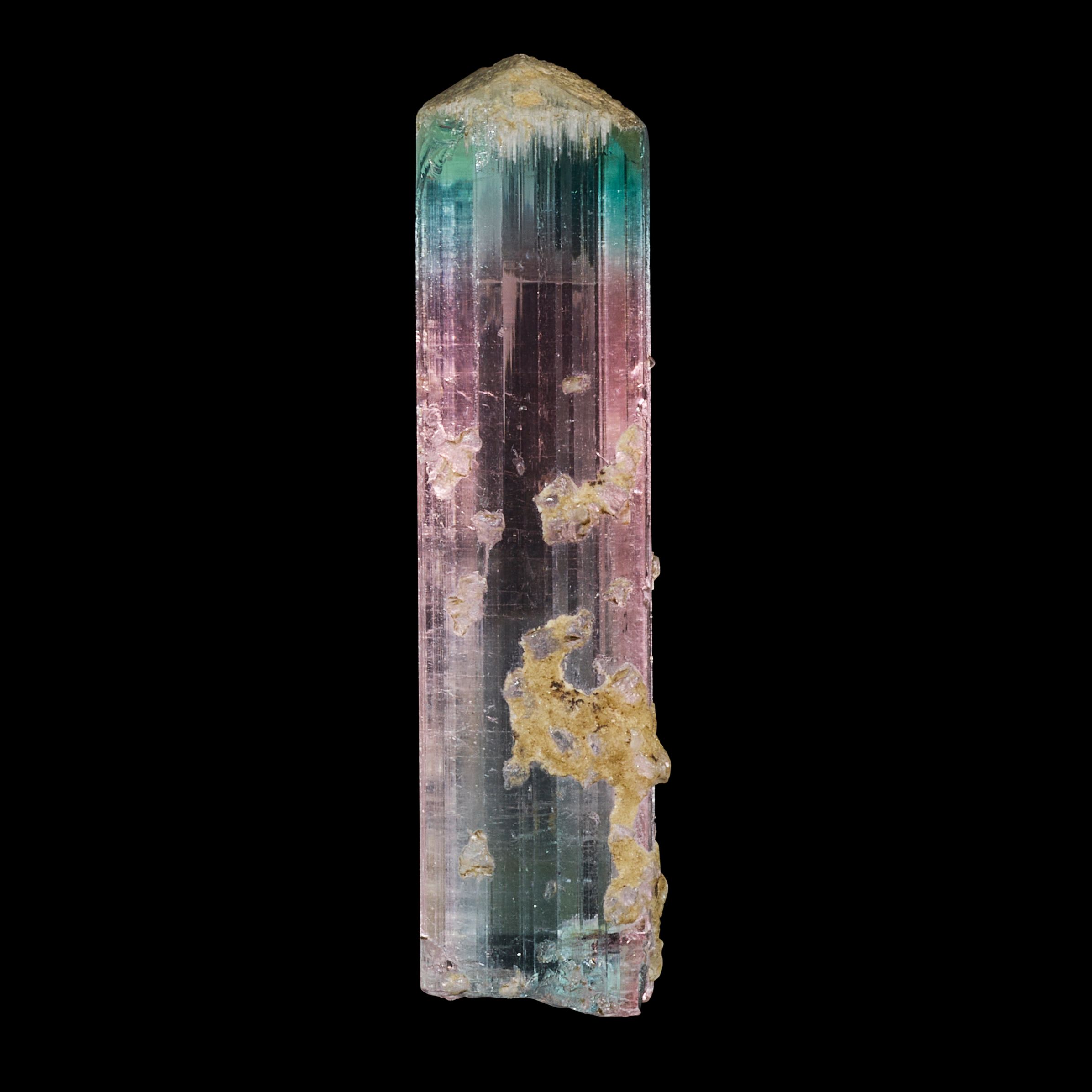 Bonhams : Tri-Color Tourmaline Crystal