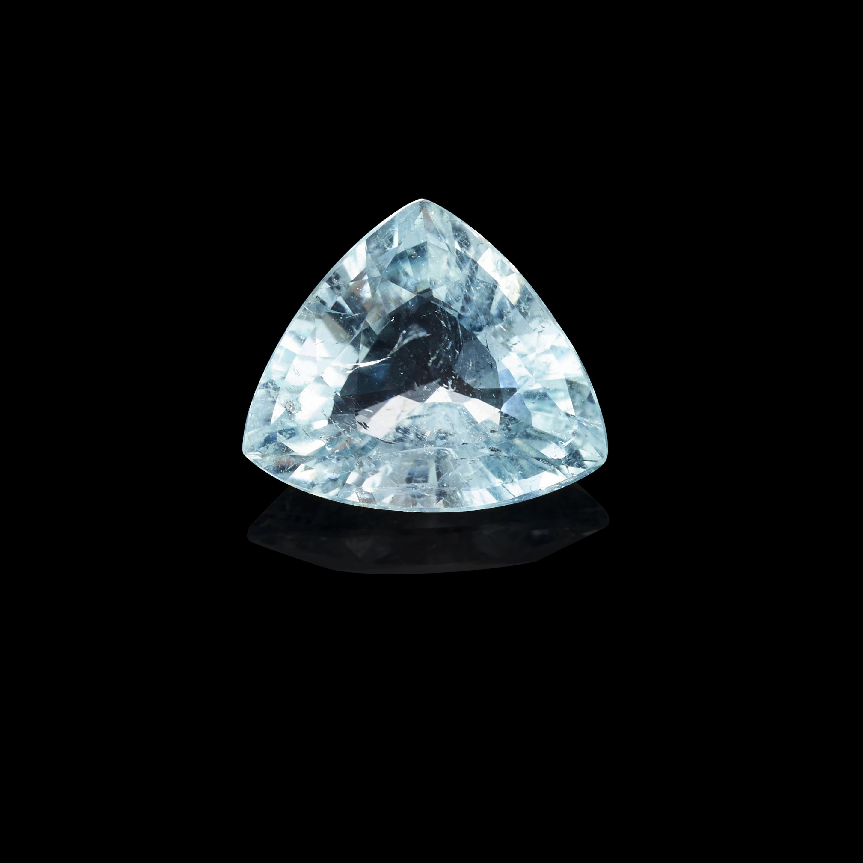 Bonhams : Triangular-cut Cuprian Tourmaline