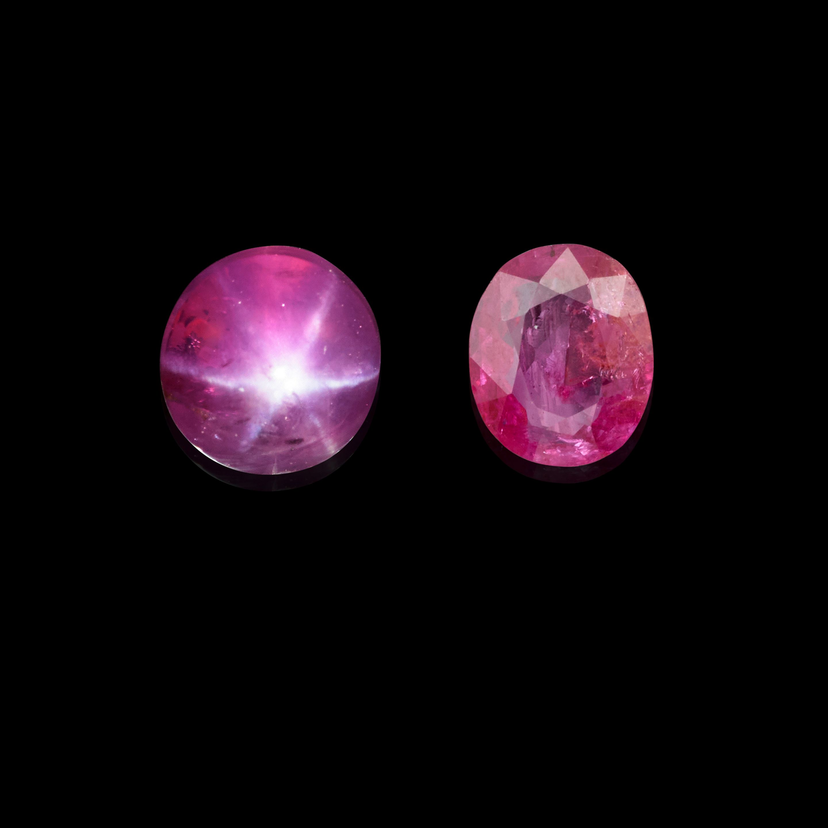 Bonhams : Faceted Ruby and Star Ruby Cabochon