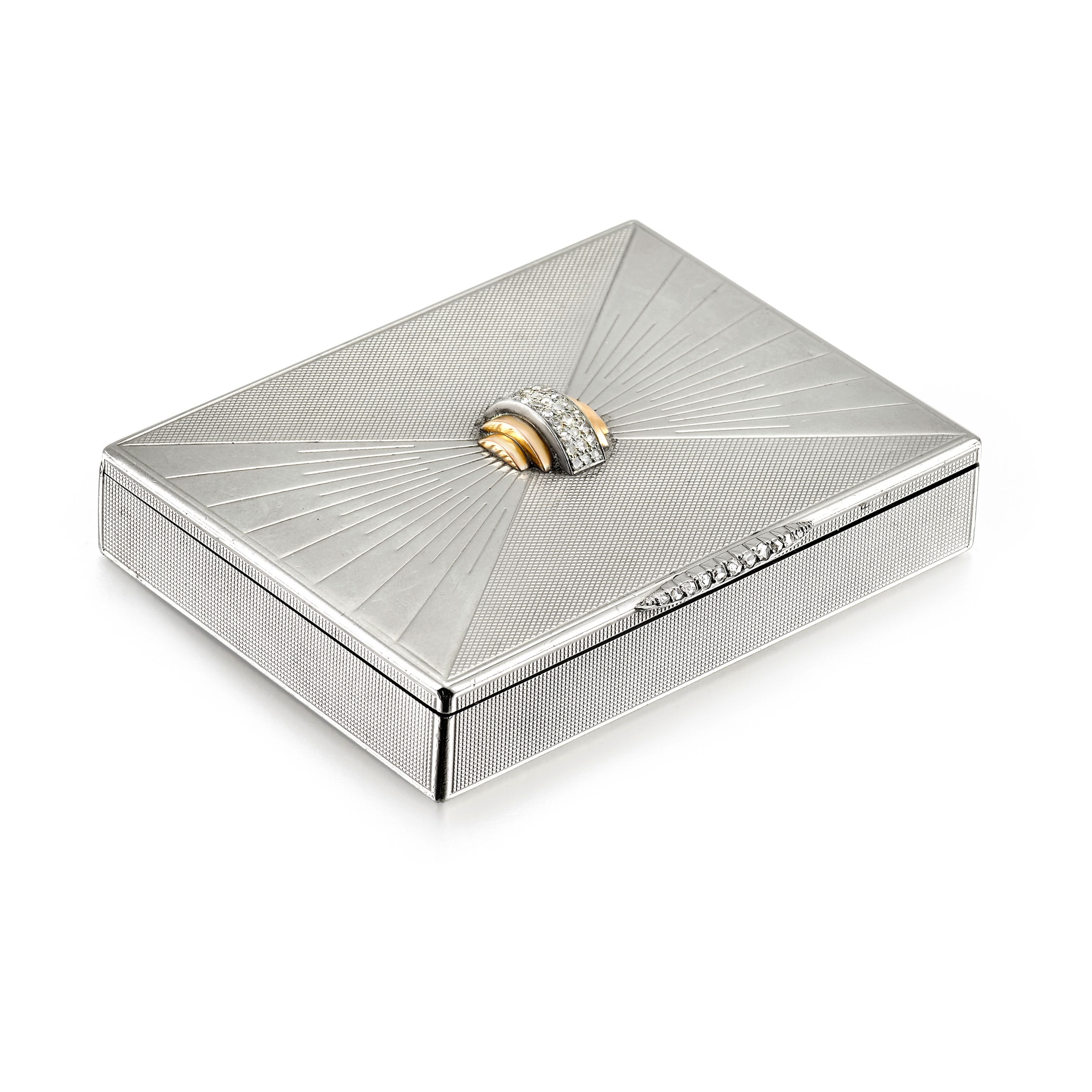 Bonhams : VAN CLEEF & ARPELS A STYPTOR AND DIAMOND 'MINAUDIÈRE' COMPACT ...