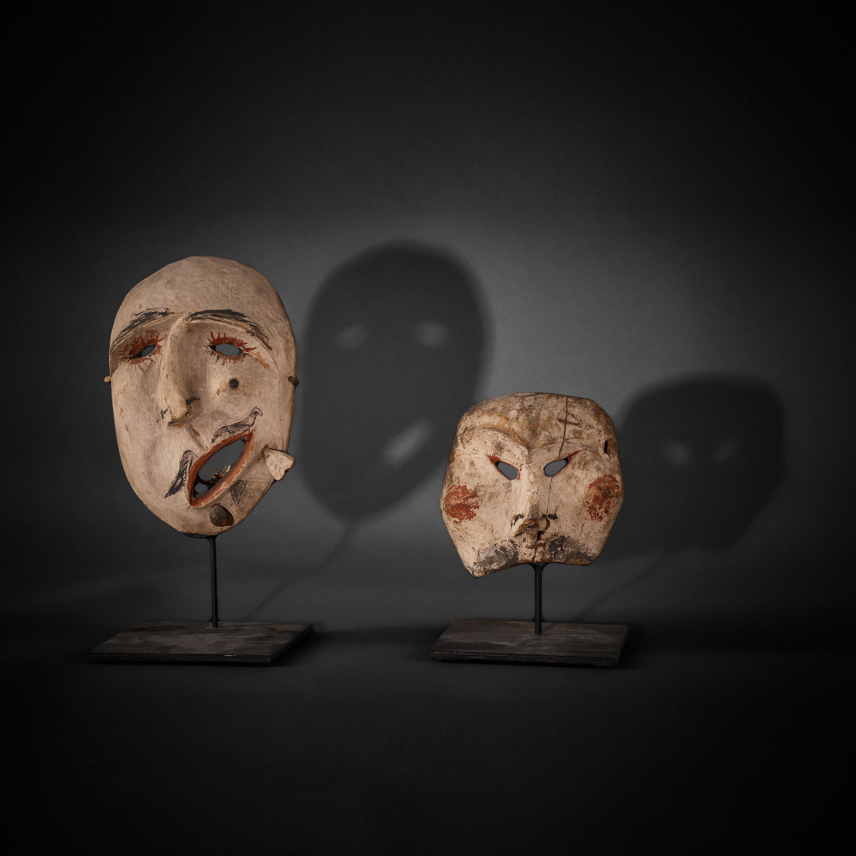 Bonhams : Two Inuit masks