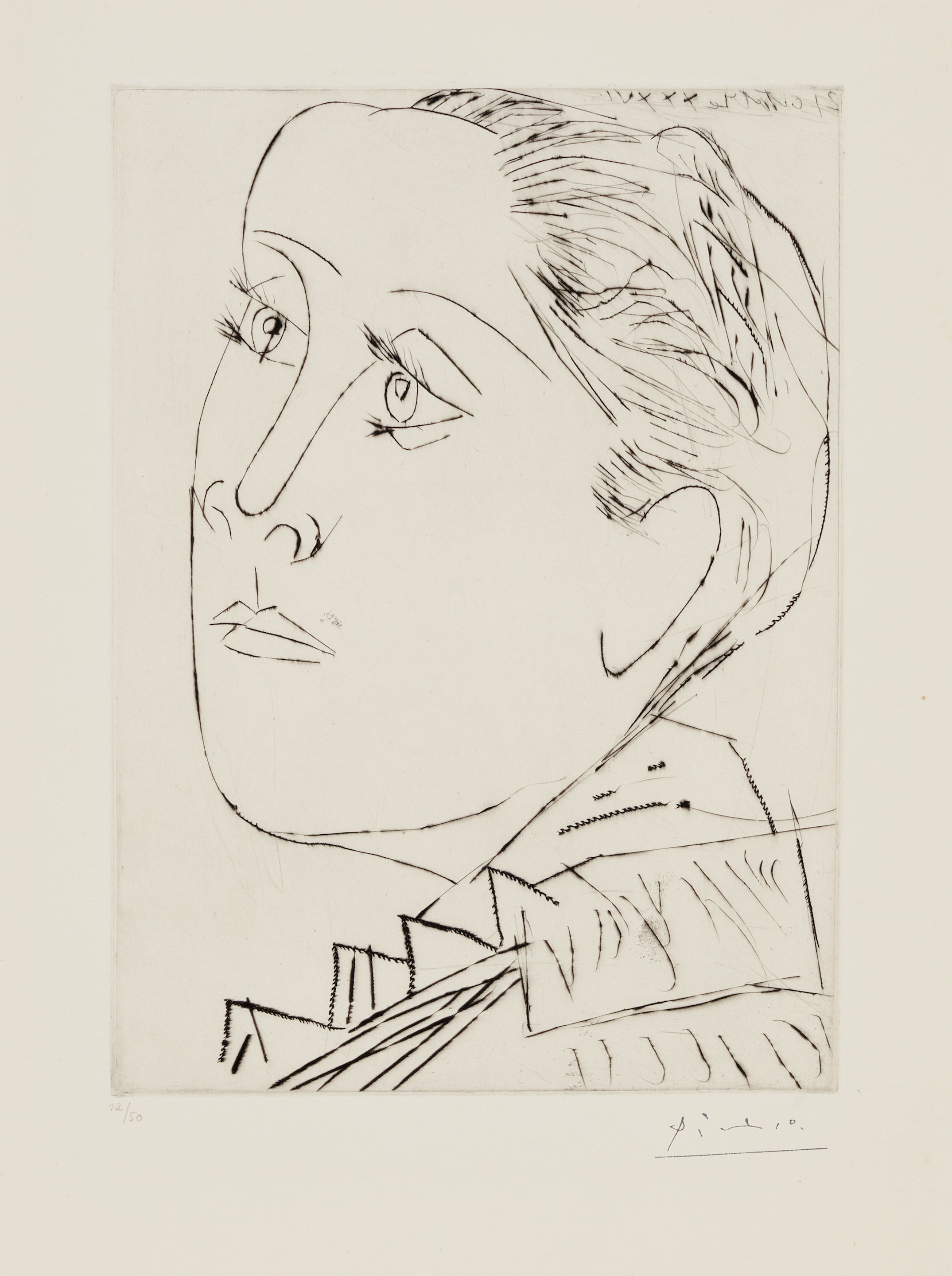 Bonhams : Pablo Picasso (1881-1973); Portrait de Dora Maar au Chignon I;