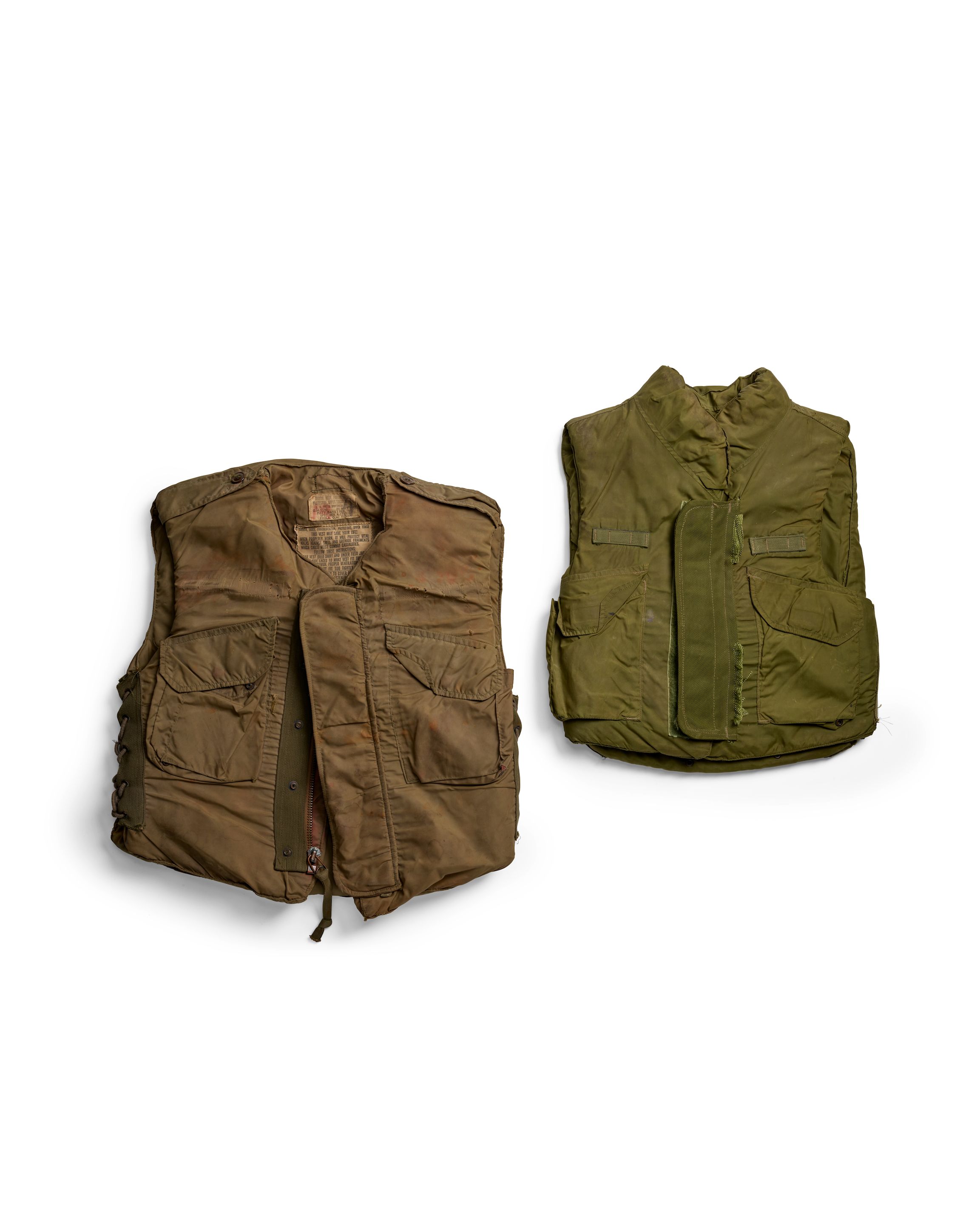 Bonhams : TWO U.S. VIETNAM WAR ERA BODY ARMOR VESTS