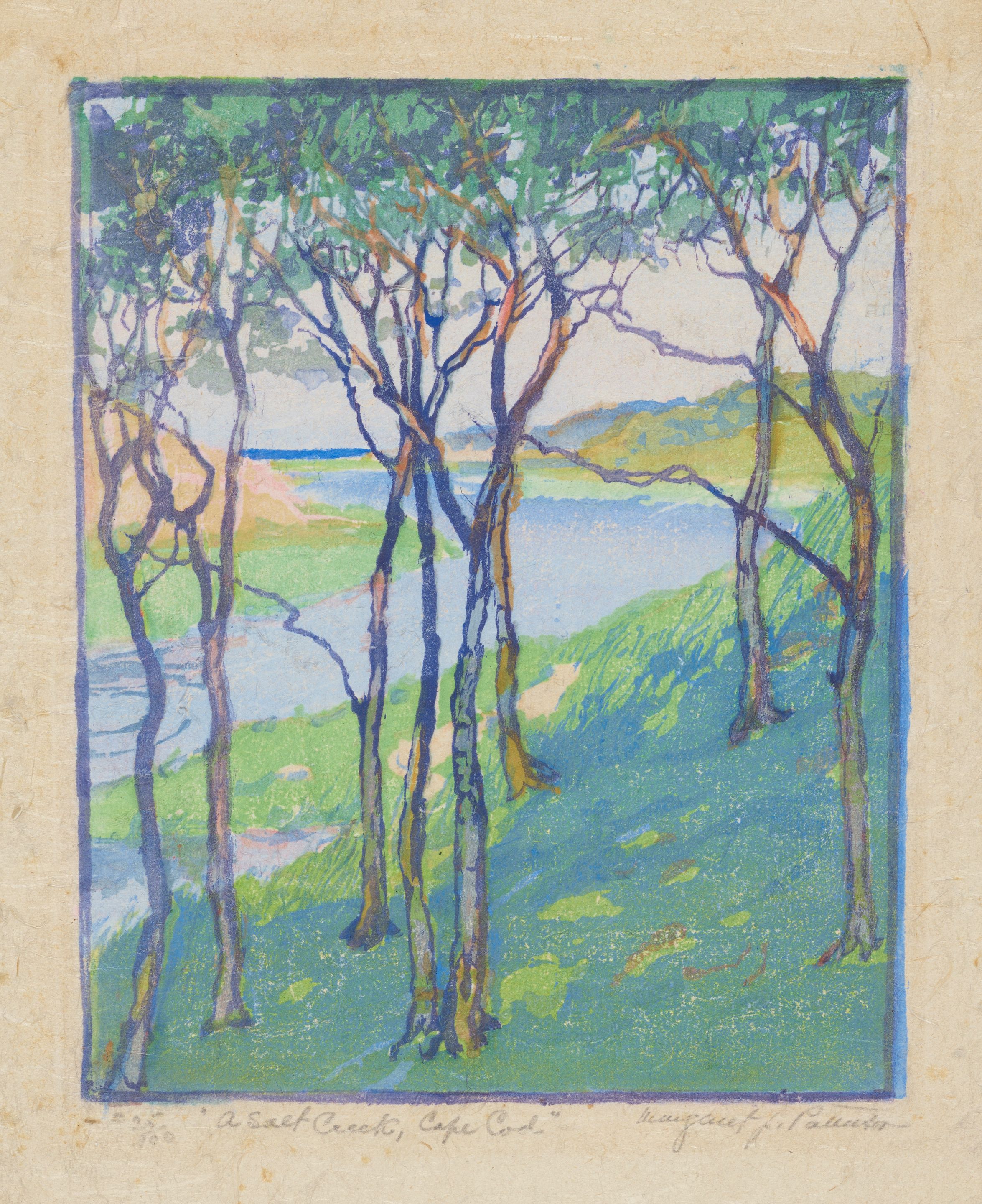 Bonhams : Margaret J. Patterson (1867-1950); A Salt Creek, Cape Cod;