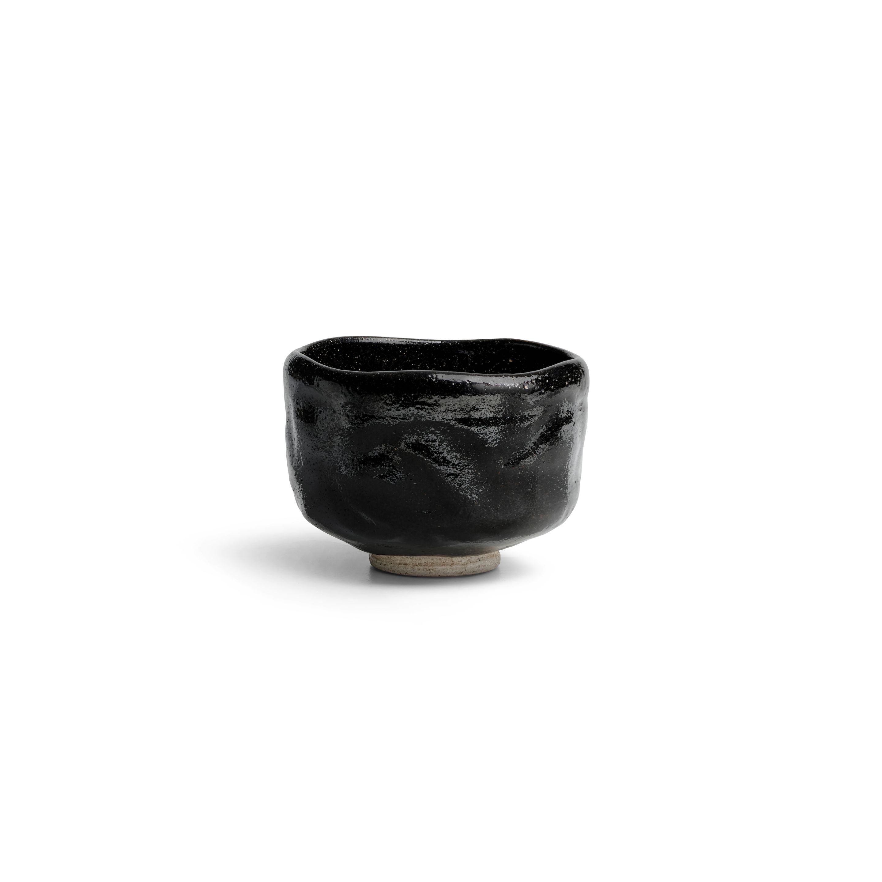 Bonhams : RAKU KŌNYŪ (KICHIZAEMON XII, 1857-1932) A Black Raku Ware Tea ...