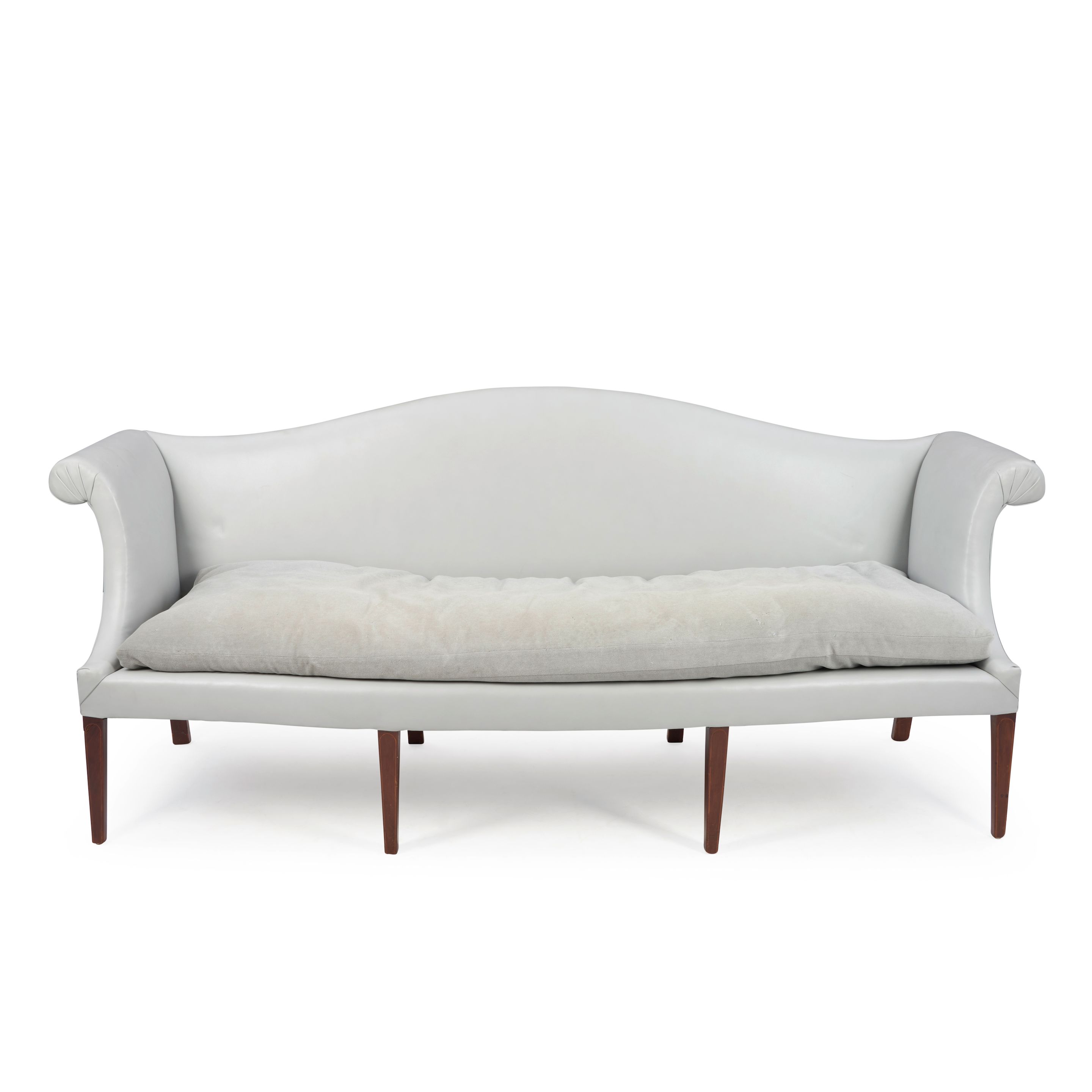 Bonhams Skinner : Federal String-inlaid Mahogany Camelback Sofa ...