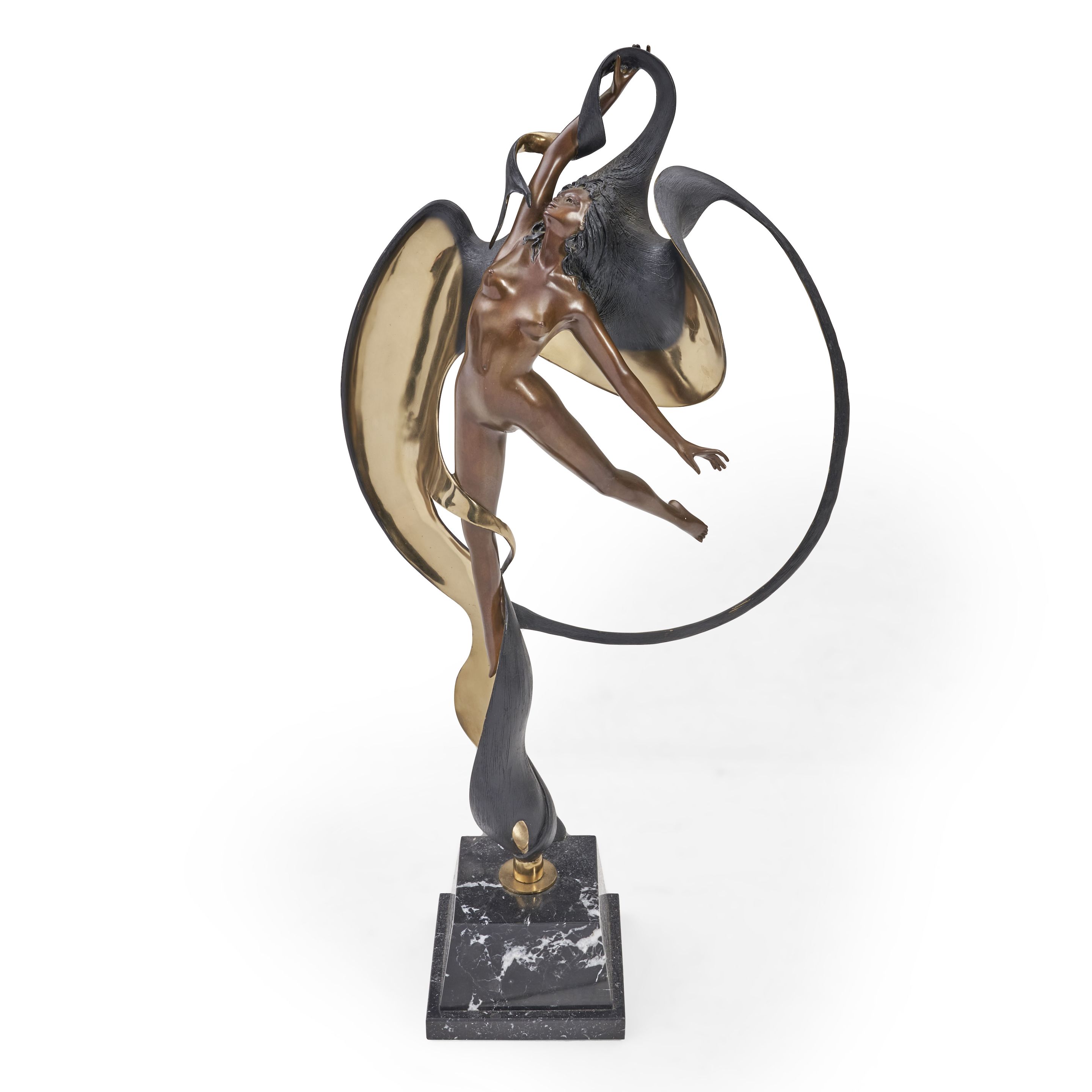 Bonhams Skinner : Angelo Basso, (Italian, 1943-2011) Bronze Model of Leda,