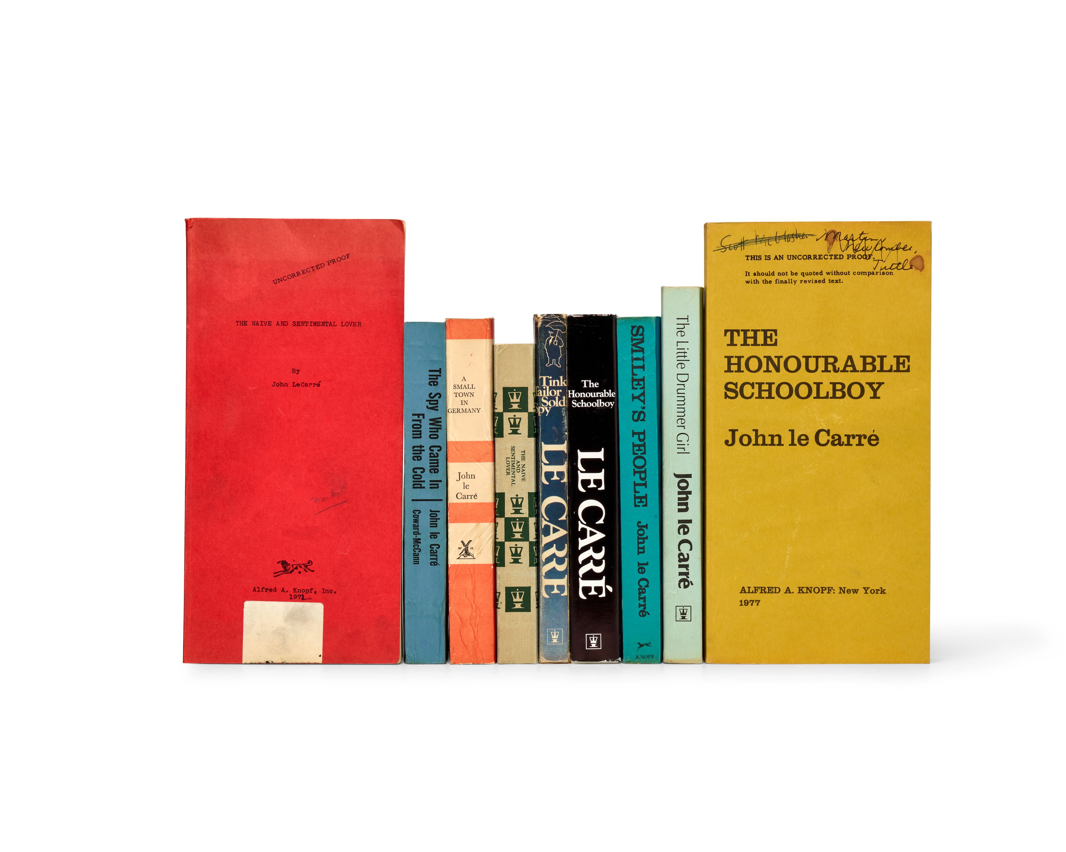 Bonhams : LE CARRE, JOHN. 1931-2020. A group of 9 proofs and advance ...