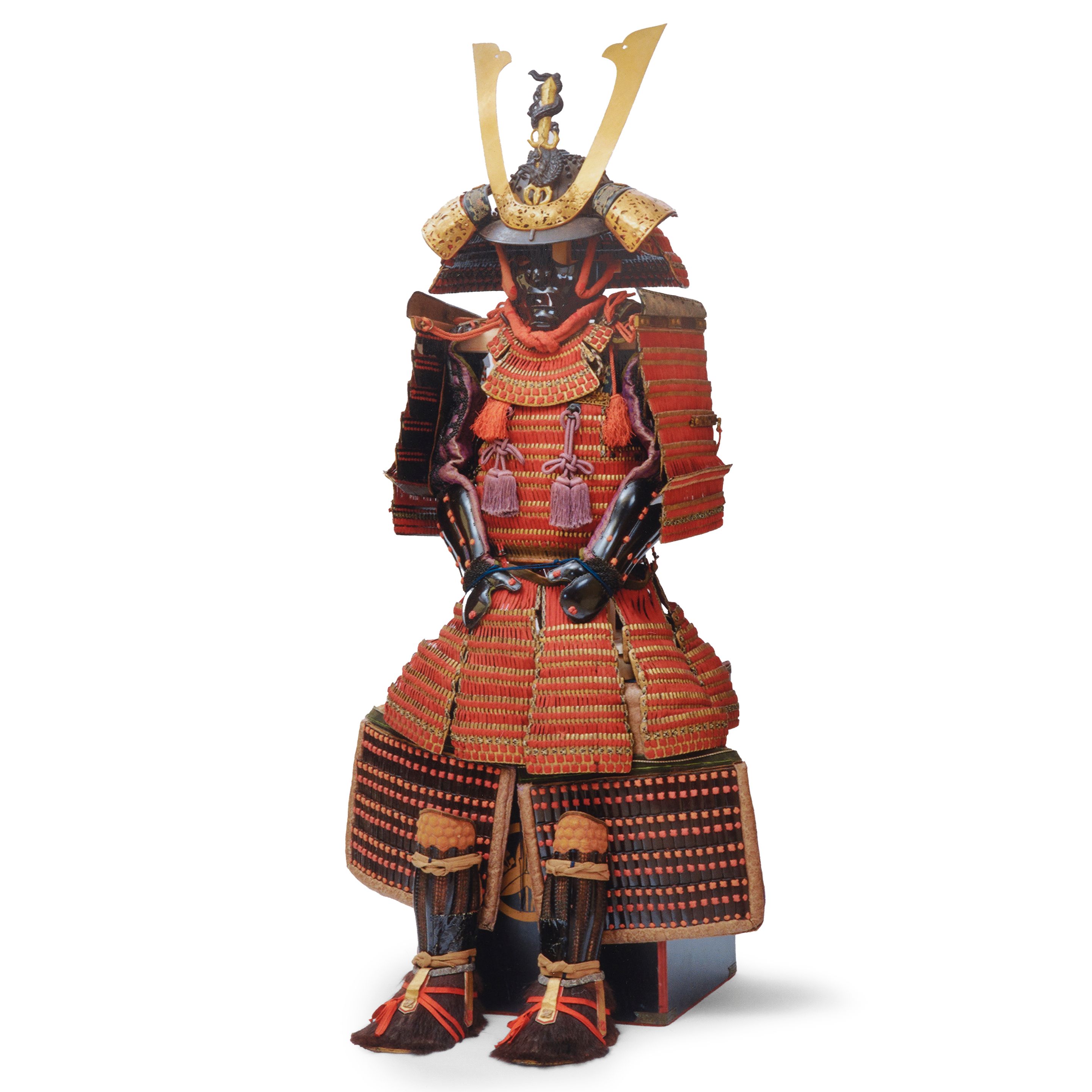 Bonhams : AN ORANGE-LACED GOLD-LACQUER ARMOR WITH A MYŌCHIN-LINEAGE ...