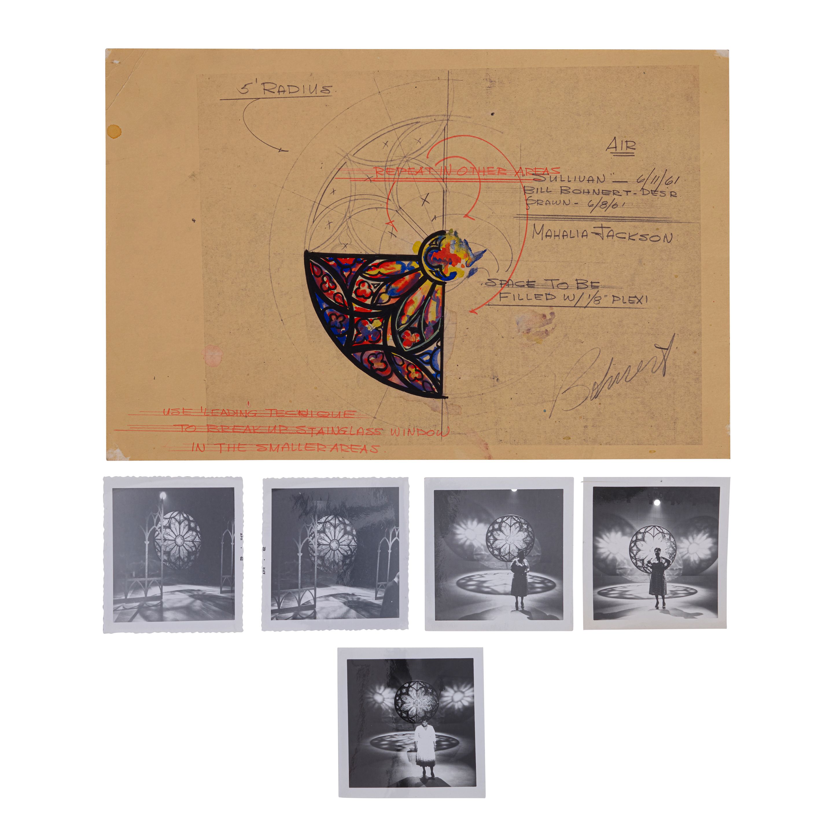 Bonhams : A Bill Bohnert Production Design for Mahalia Jackson's ...
