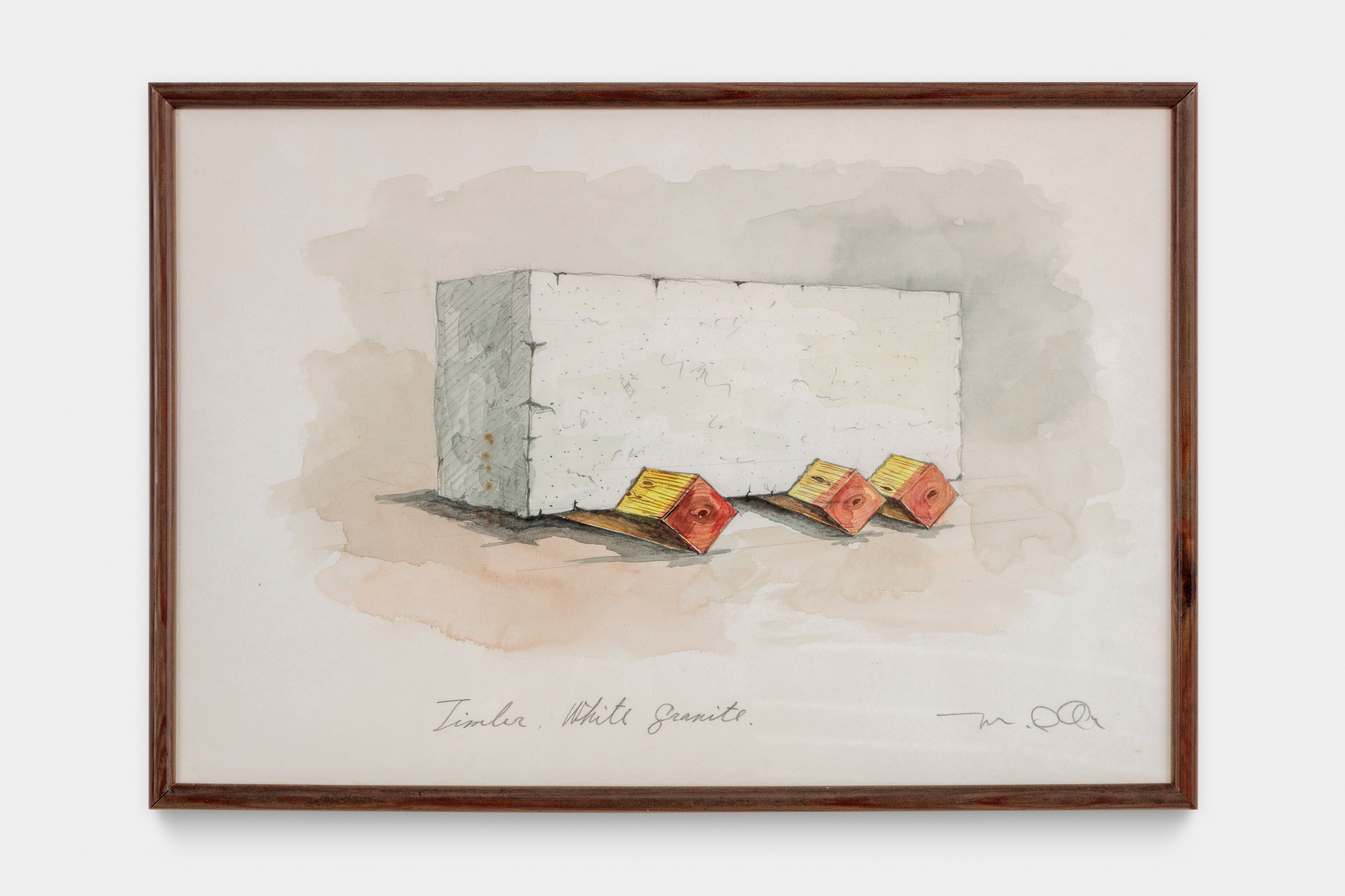 Bonhams : MASAYUKI ODA (B. 1950) Timber, White Granite, circa 2002