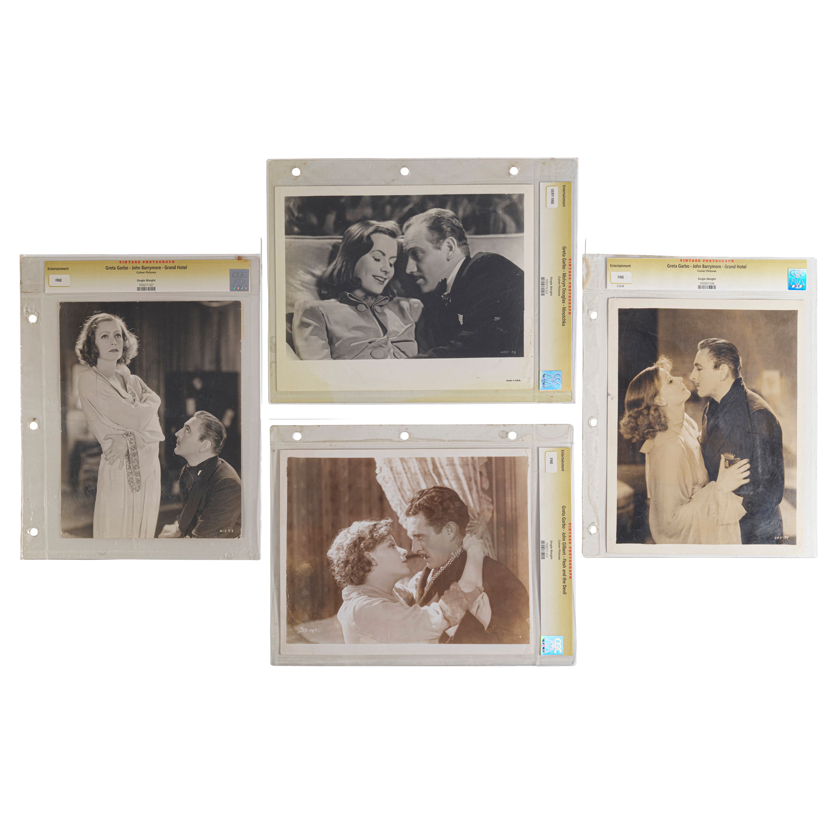 Bonhams : A Greta Garbo Group of Photographs with Leading Men