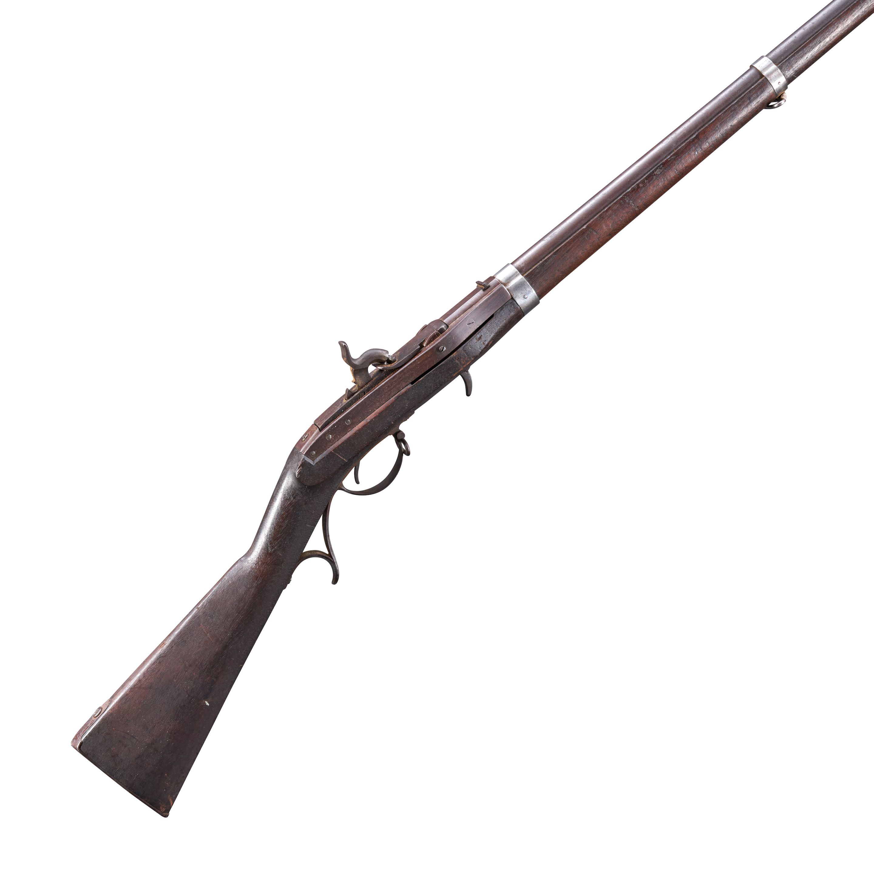 Bonhams Skinner : U.S. Model 1819 Hall Breech Loading Rifle Altered to ...