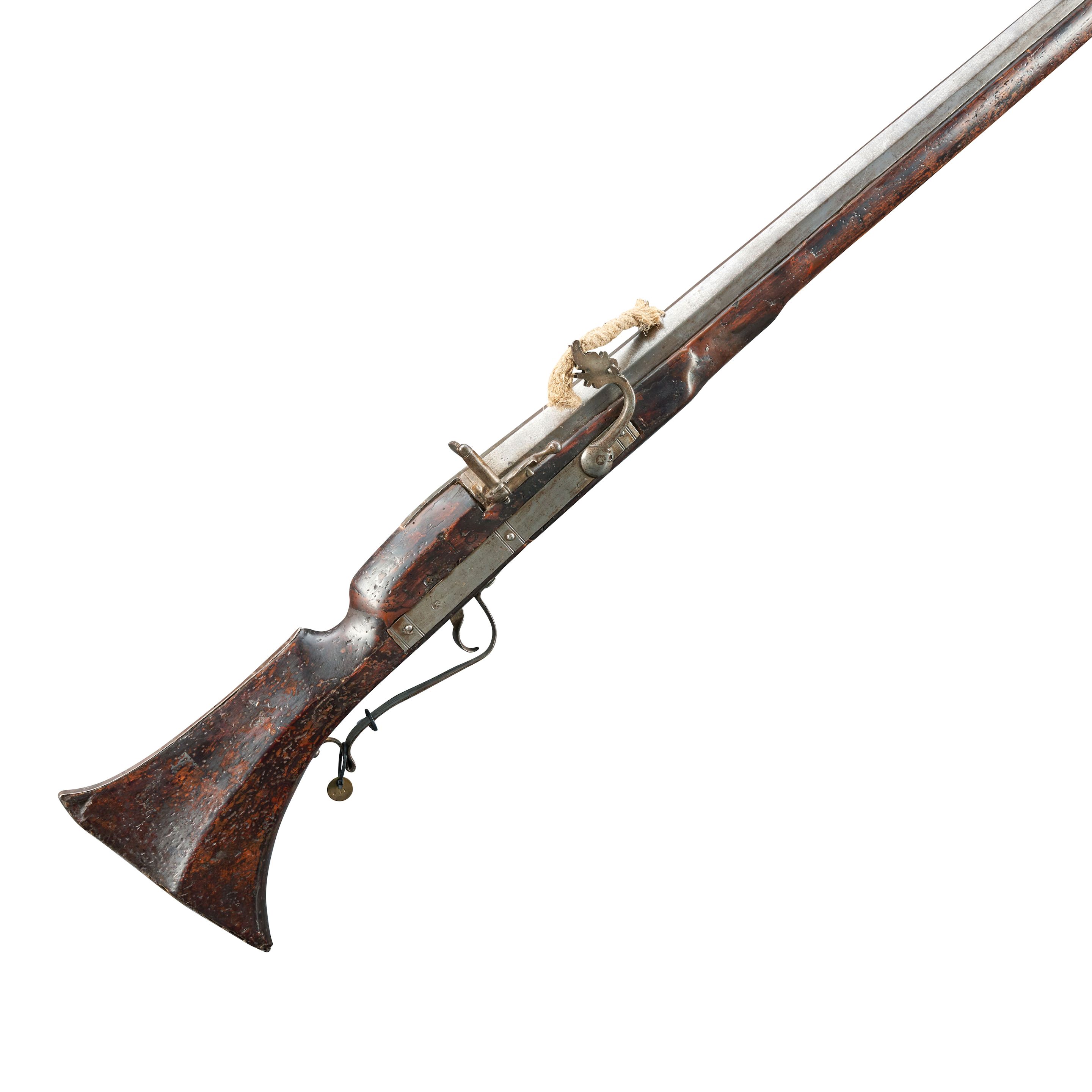 Bonhams Skinner : German Fishtail Matchlock Musket,