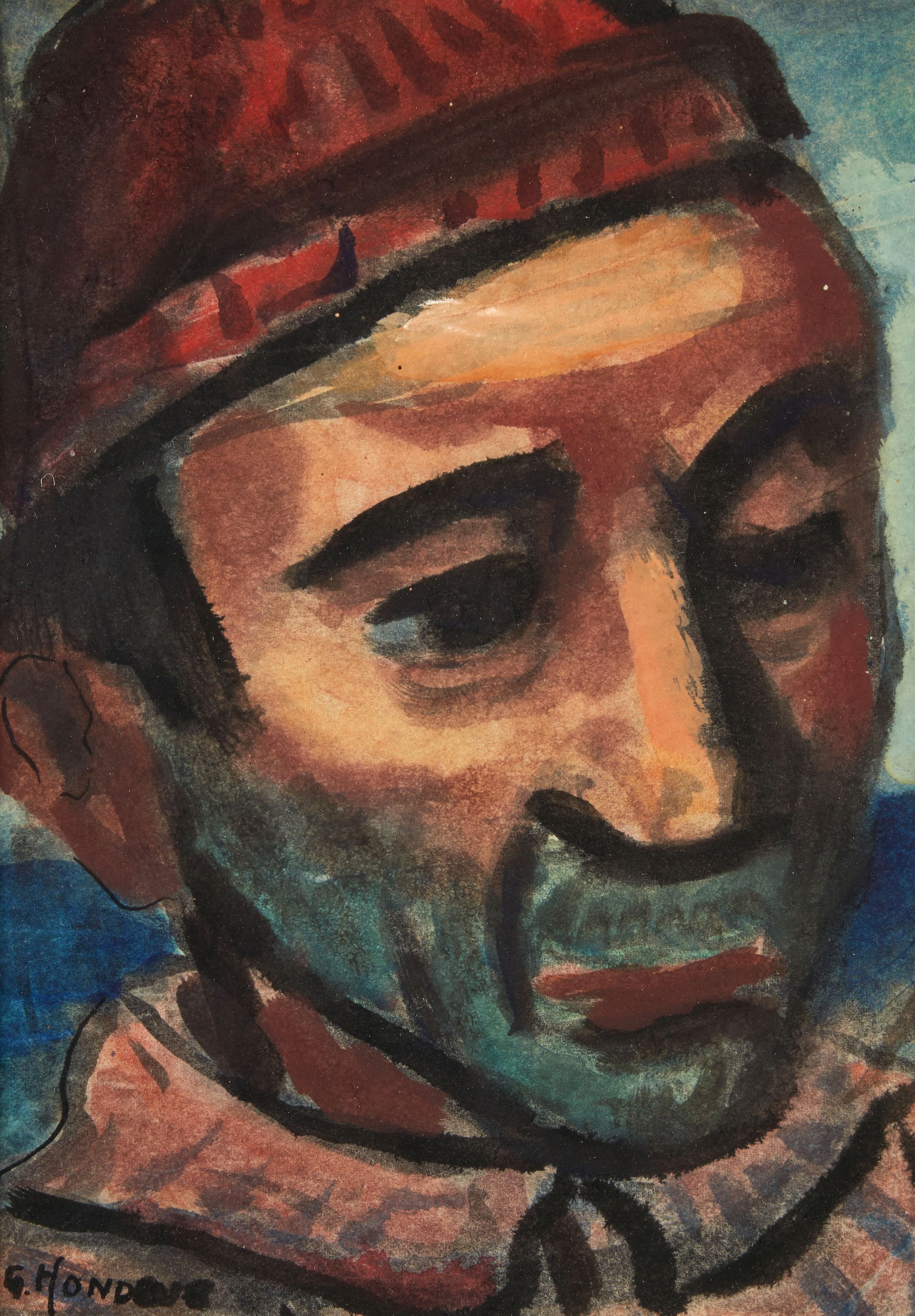 Bonhams Skinner : GERRIT HONDIUS (AMERICAN, 1891-1970) CLOWN HEAD