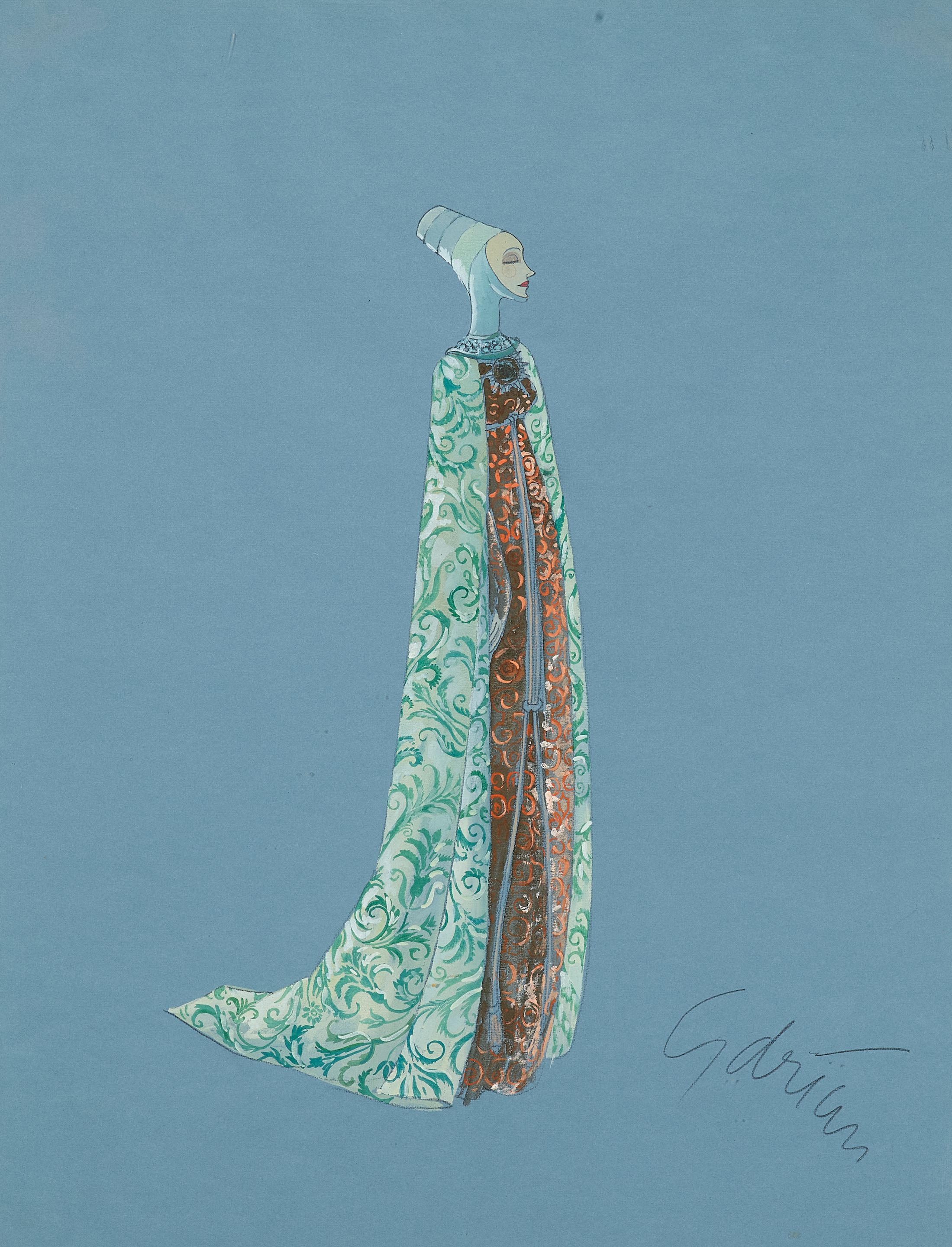 Bonhams : Gilbert Adrian (1903-1959) Costume Designs for Camelot (Two ...
