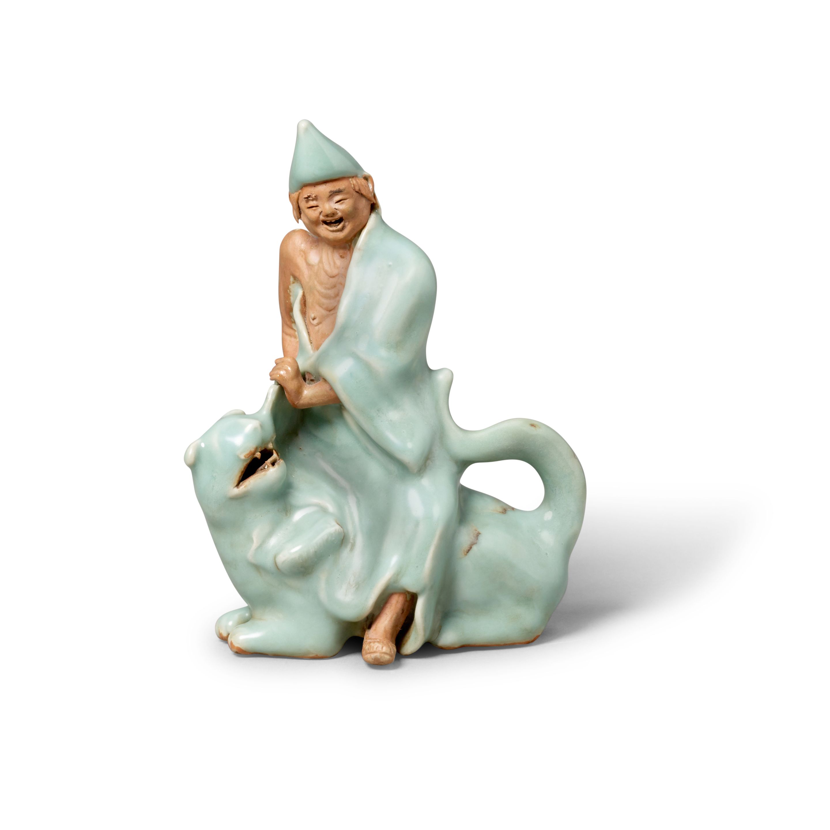 Bonhams : A LONGQUAN FIGURE OF AN IMMORTAL Ming dynasty