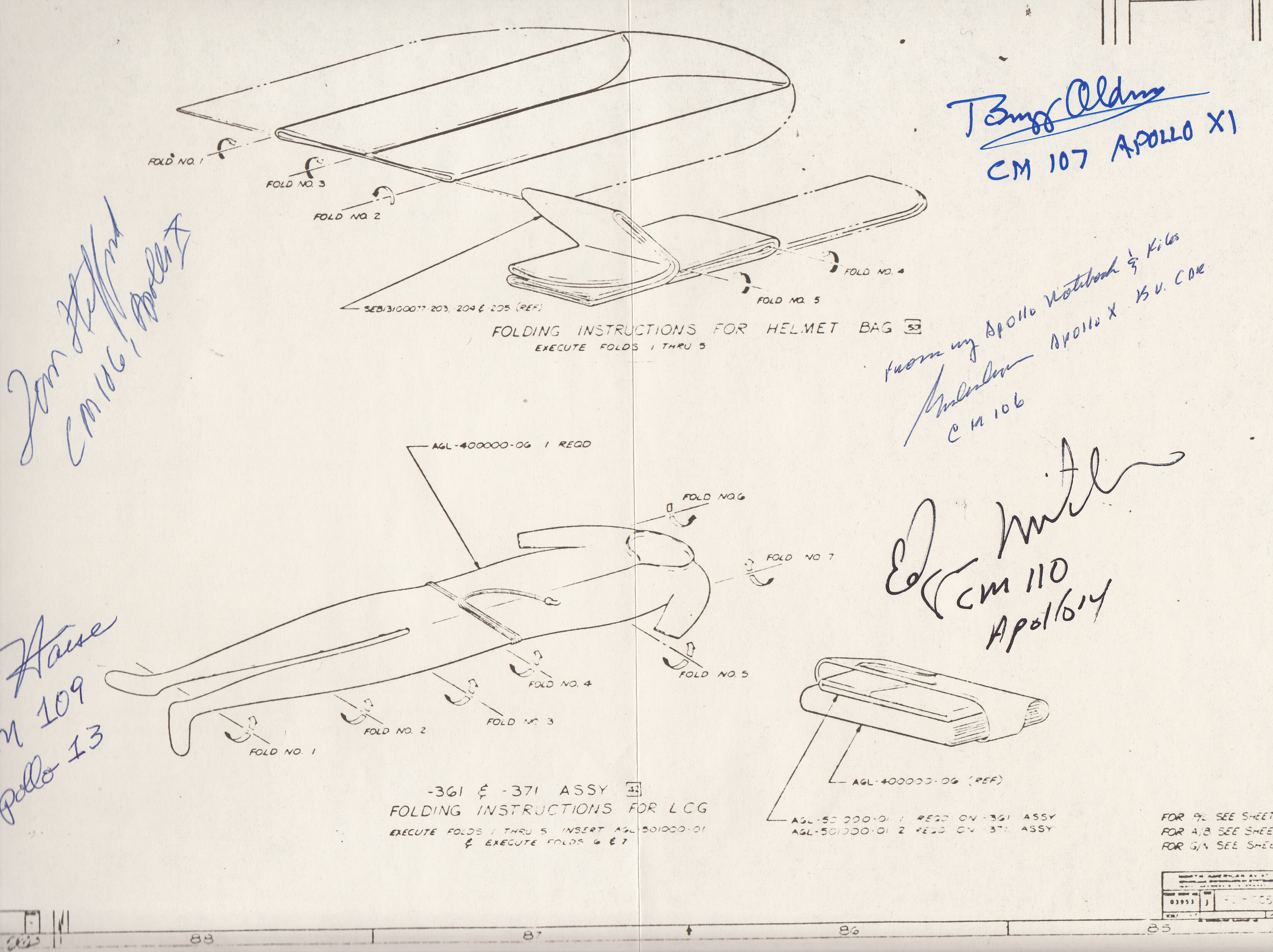 Bonhams Coopers Command Module Blueprint Film Stowage Ppks And More